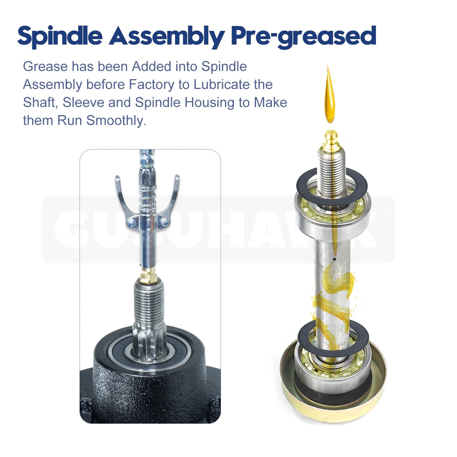 Husqvarna Lawn Mower 3-Pack Lawn Mower Deck Spindle Assembly, 48 Inch ...