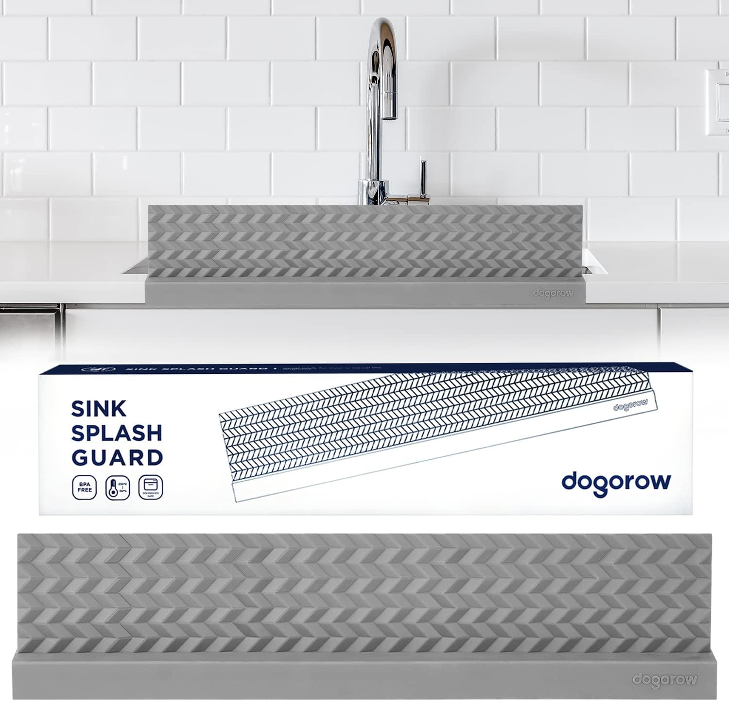 Amazon.com: Dogorow Sink Splash Guard - Premium Silicone Water Splash ...