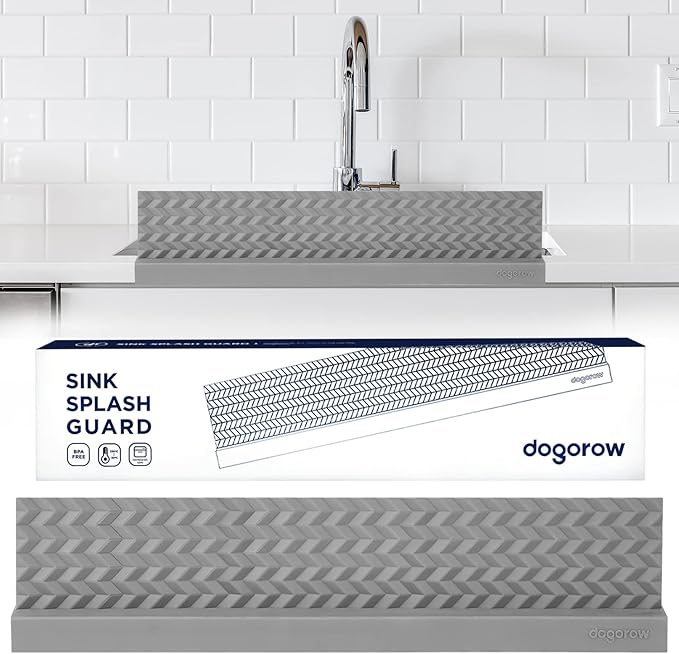 Amazon.com: Dogorow Sink Splash Guard - Premium Silicone Water Splash ...