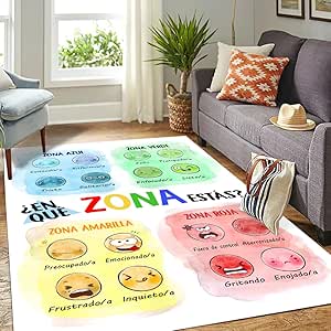 Amazon.com: Rug for Spanish Classroom, Colorful Classroom Decor ...