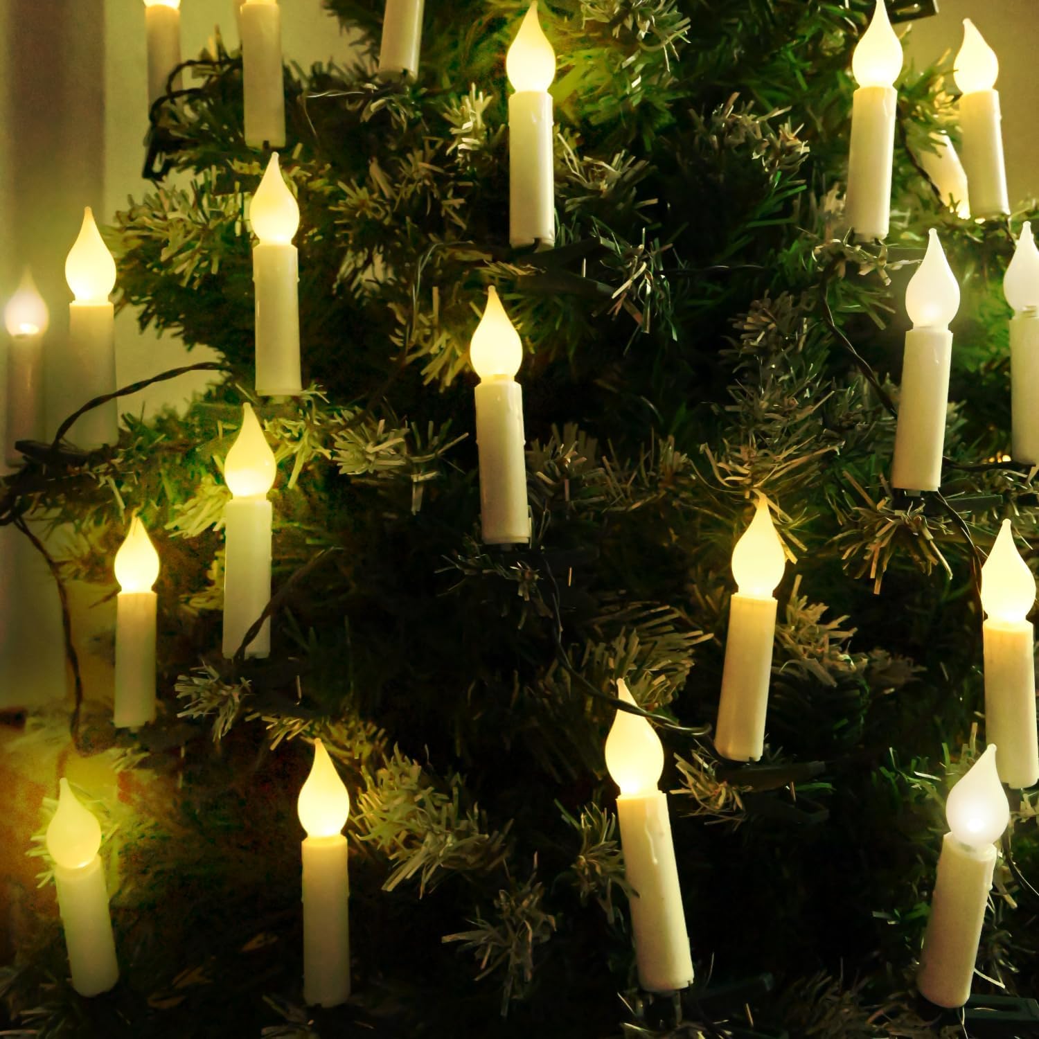 Amazon.com: Jauksrola Christmas Decoration Candle LED Light Flameless ...