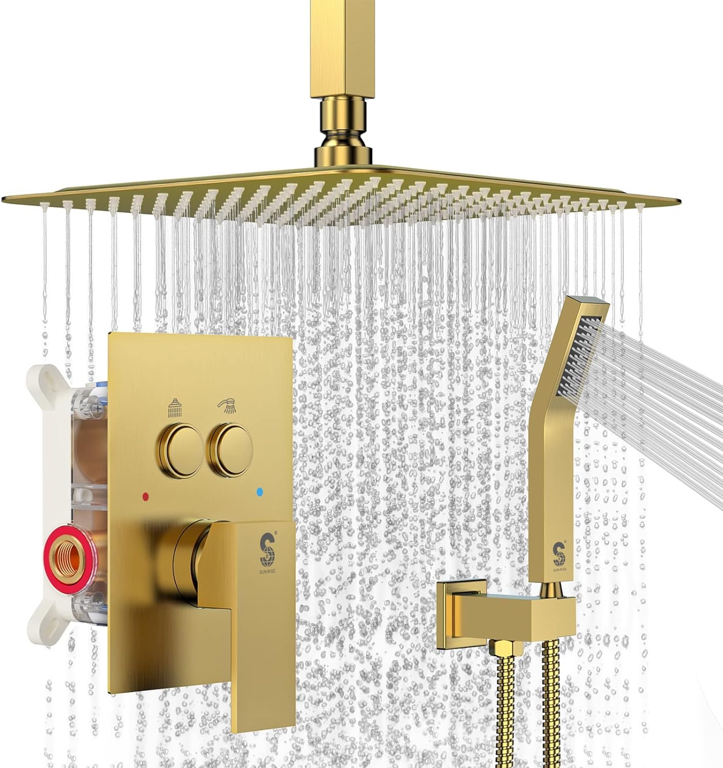 Snapklik.com : SR SUN RISE Ceiling Mounted Shower System