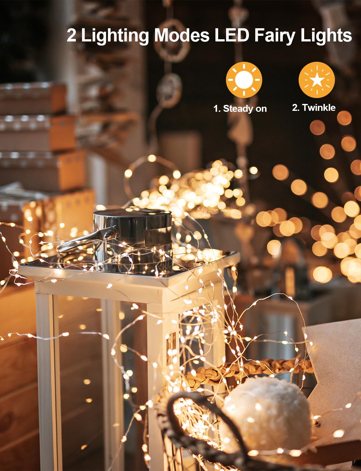 Twinkling Micro Led String Lights Litogo 6 Pack Fairy Lights Battery
