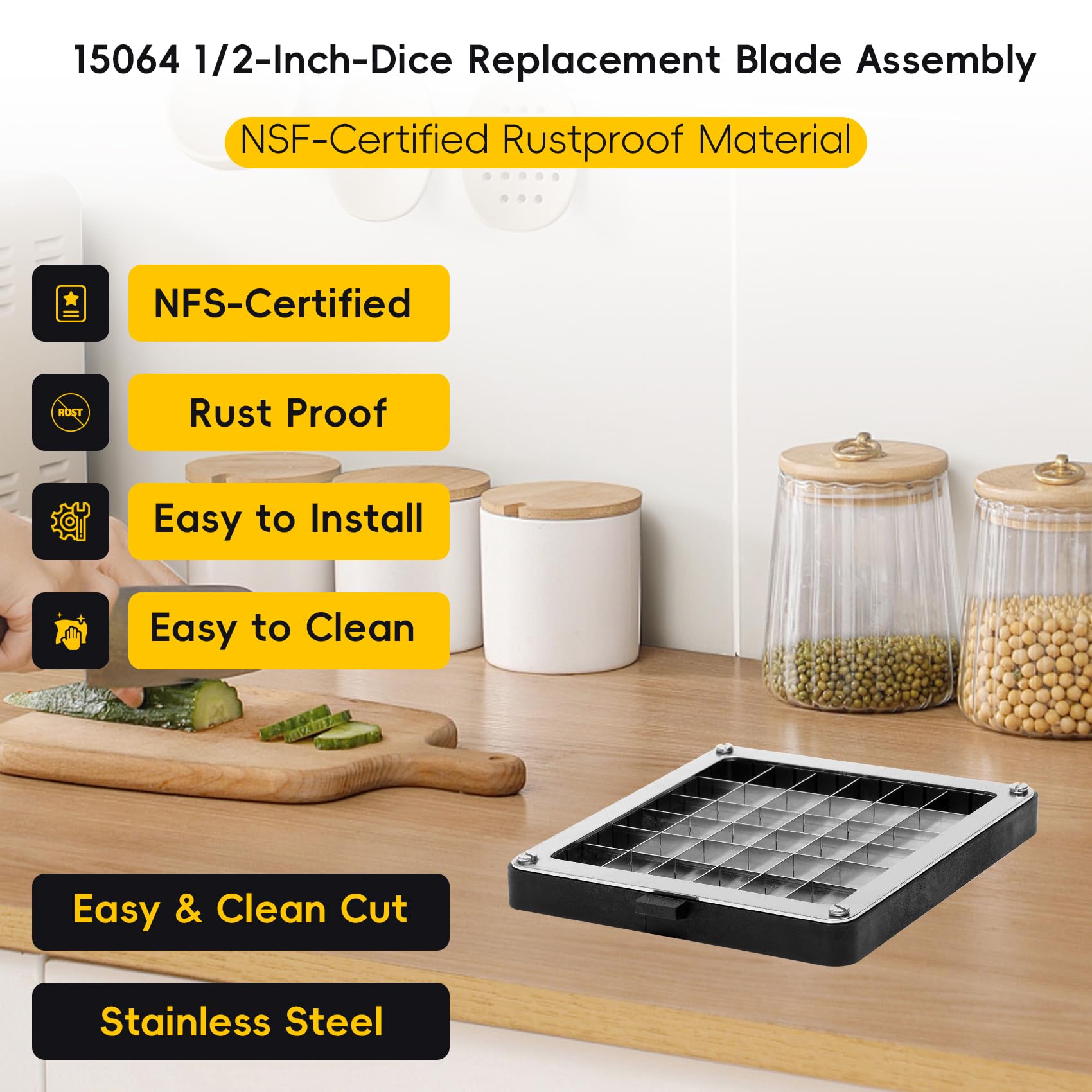 Snapklik.com : 15064 1/2 Dice Replacement Blade Assembly, Direct Blade ...