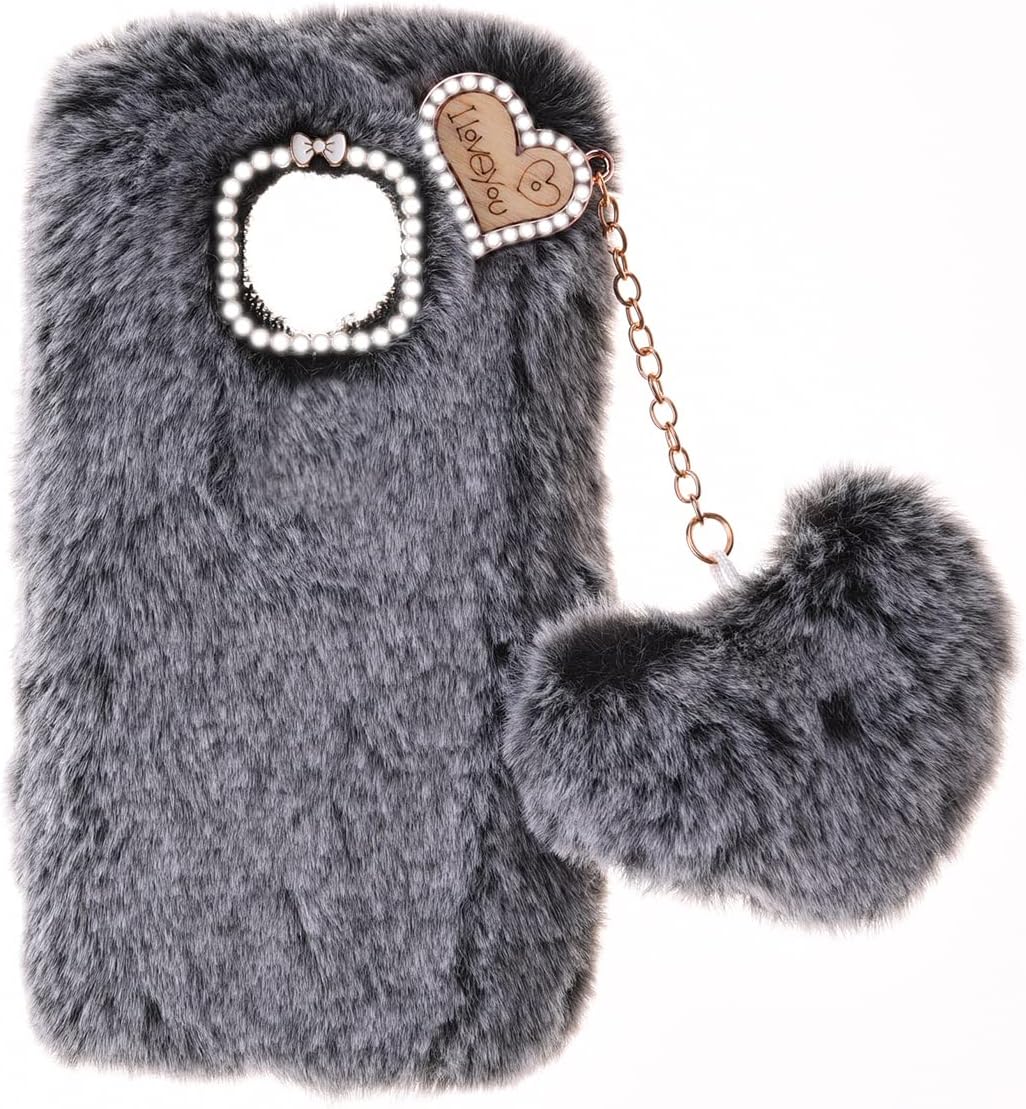 Amazon.com: Fluffy Fur Plush Case for Xiaomi Mi 10T Lite 5G Protective ...