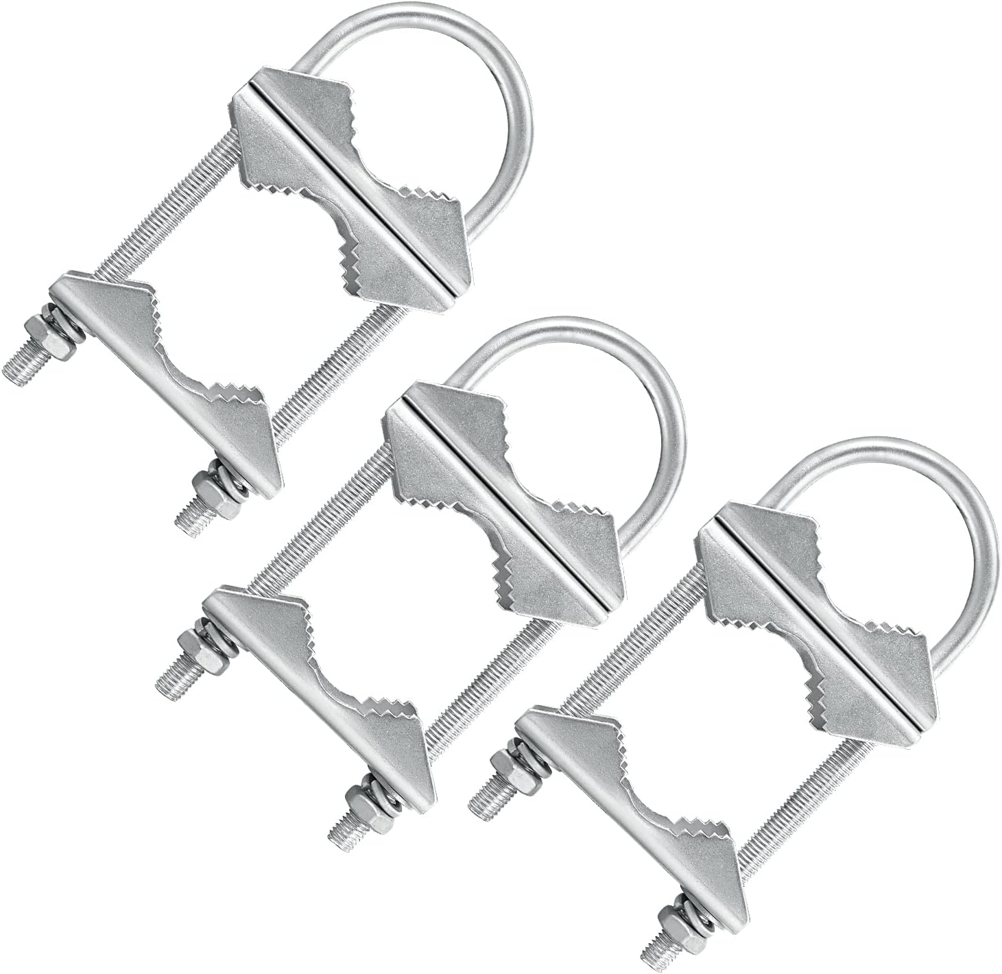 Amazon.com: Aimeboost 2 PCS Stainless Steel Antenna Mount Clamp U-Bolt ...
