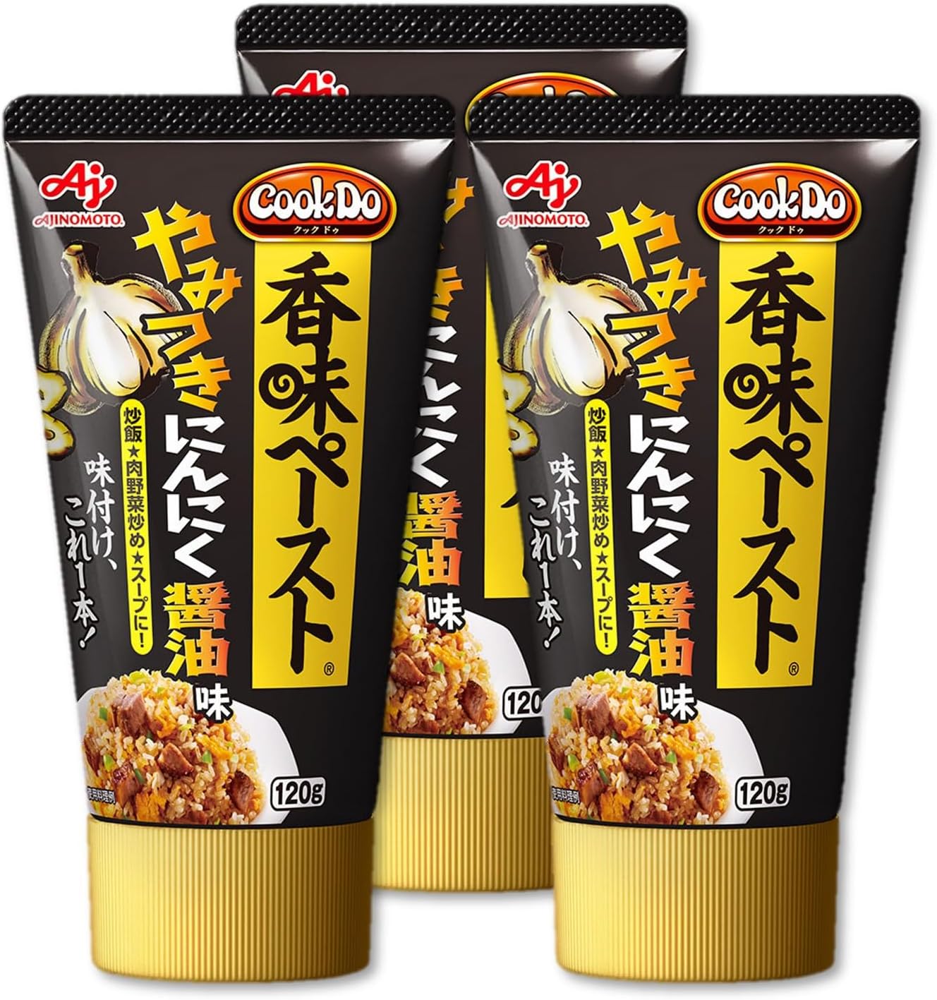Amazon.co.jp: CookDo(クックドゥ) 味の素 Cook Do クックドゥ 香味ペースト やみつきにんにく醤油味 120gチューブ×3本 中華だし 本格中華 : 食品・飲料・お酒