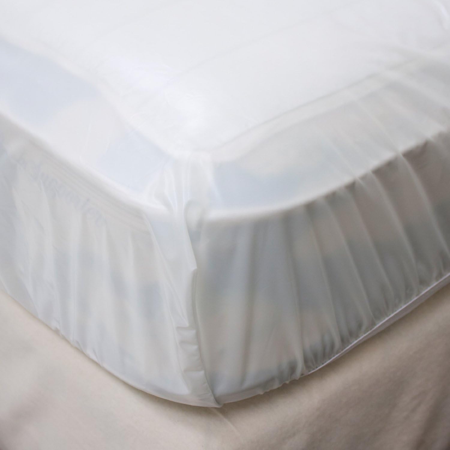 Amazon.com: Fitted Waterproof Plastic Mattress Cover (Full Size) : Home ...