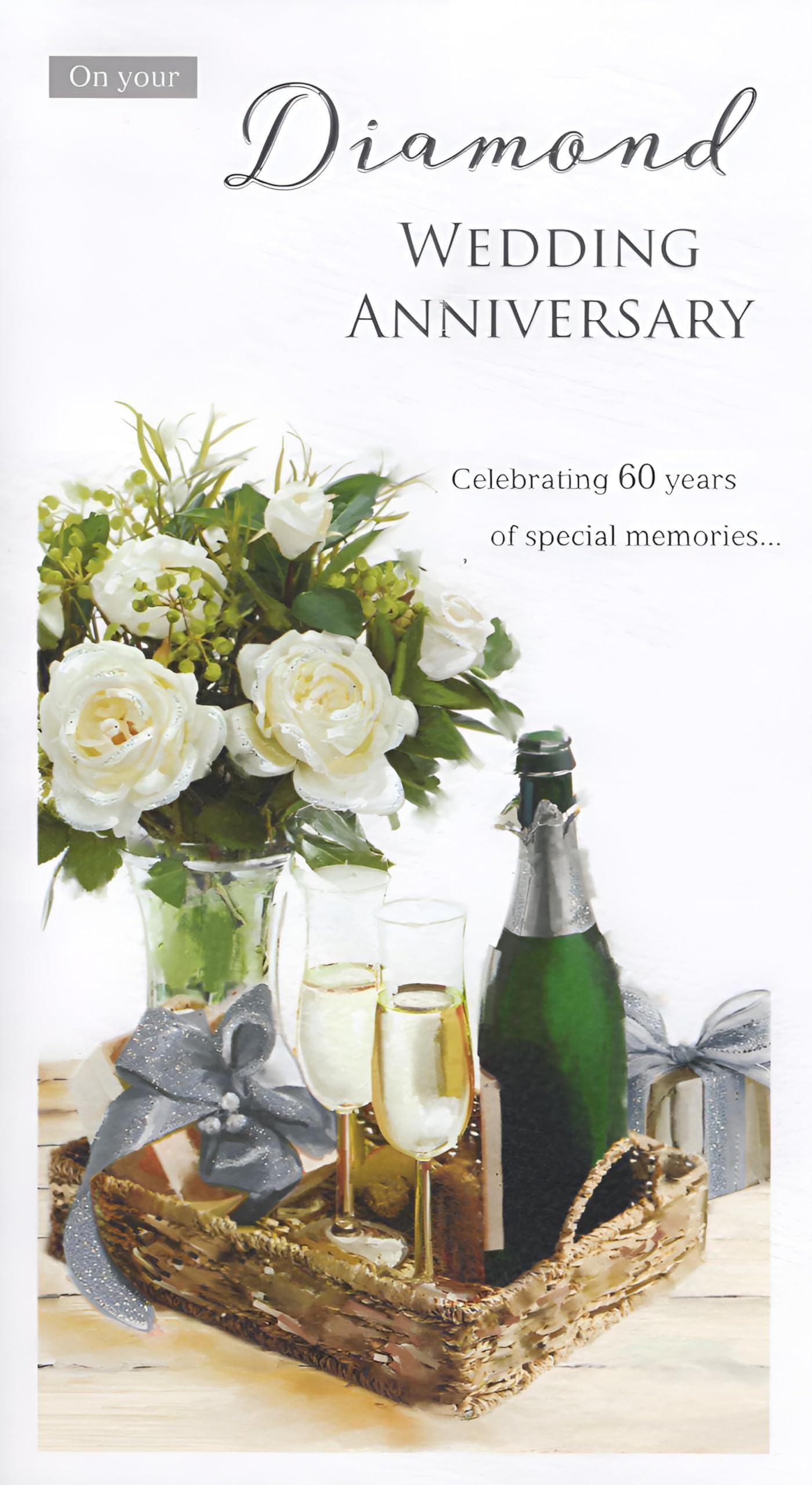 ICG 60th Milestone Diamond Anniversary Card - 60 Years - Champagne ...