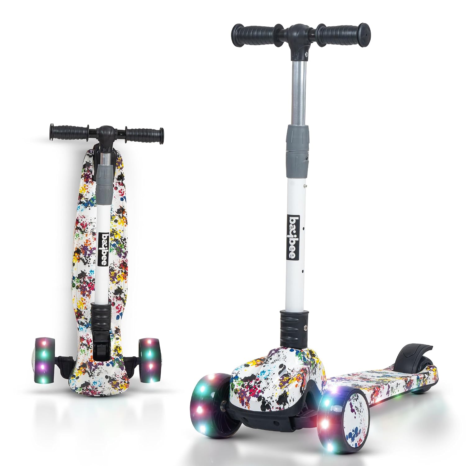 Baybee Hawk Skate Scooter for Kids, 3 Wheel Kids Scooter with 3 Height ...