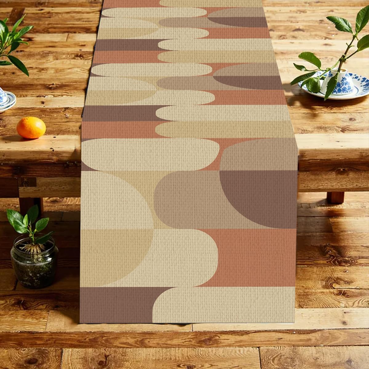 Amazon.com: Boho Drawing Table Runner, Kitchen Dining Table Restaurant ...