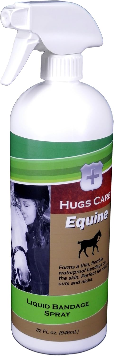 Amazon.com : Hugs Care Equine Liquid Bandage Spray, 32-Ounce Spray ...