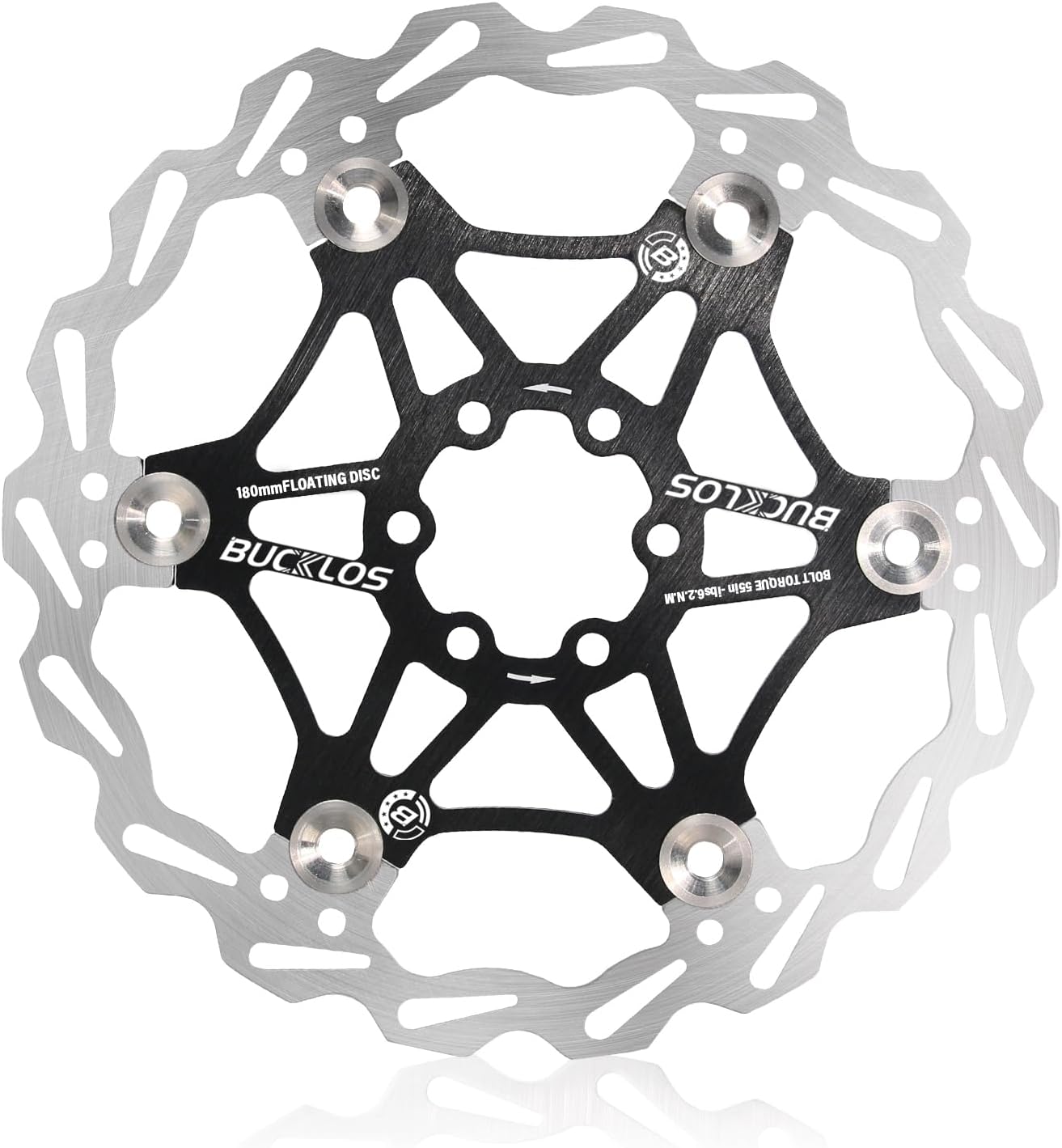 Amazon.com: BUCKLOS 160mm 180mm 203mm Floating Disc Brake Rotor ...