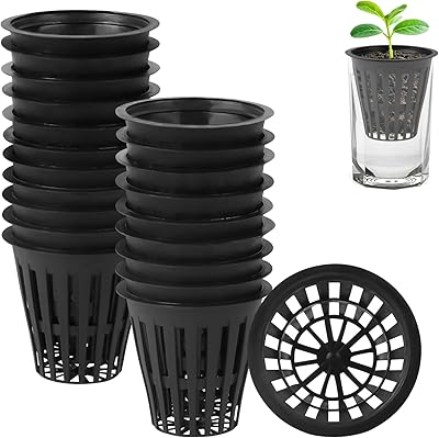 Amazon.com: 4 Inch Plastic Net Cups, Pots Plant Containers, for ...
