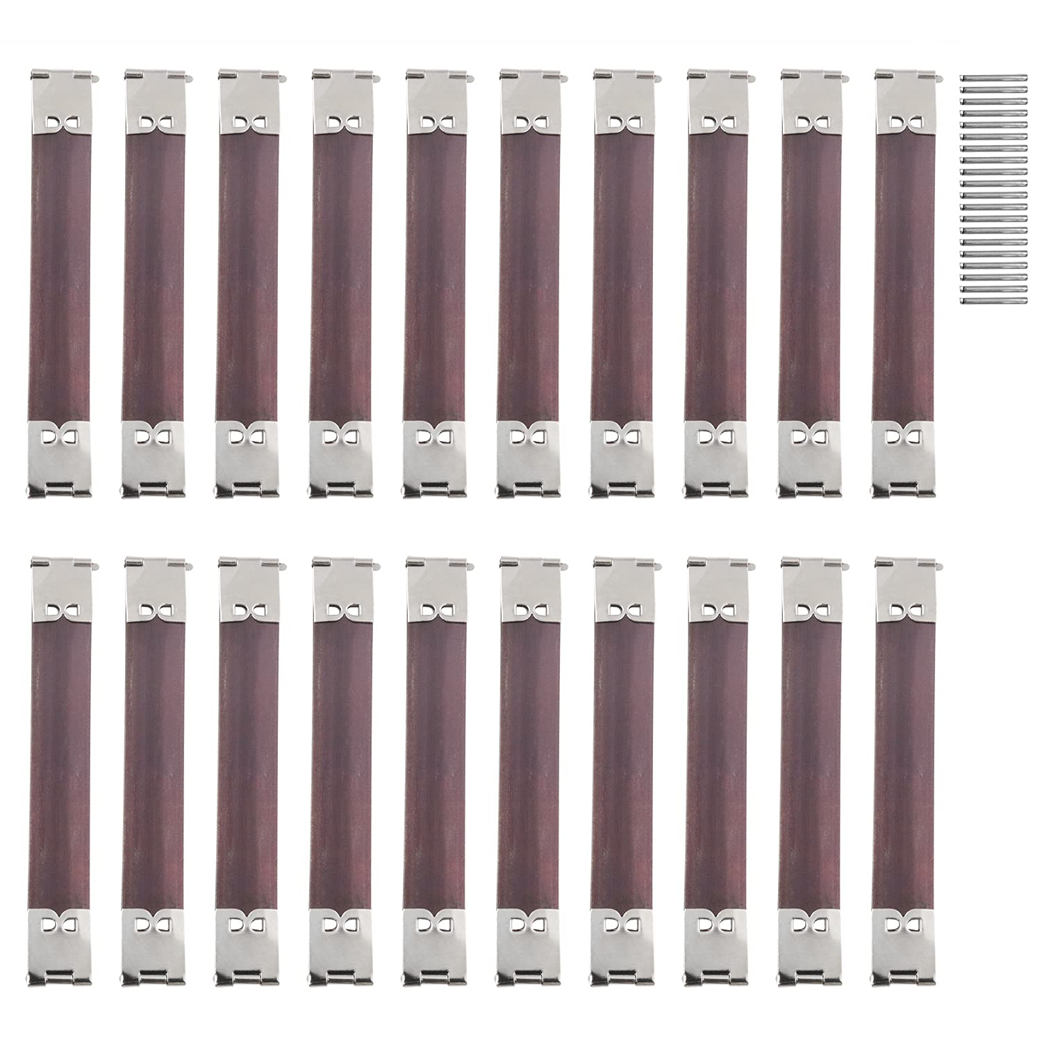 CHENJIN Handbag Hinge Spring Clip 20PCS 100x13mm / 3.94x0.51inch Metal ...