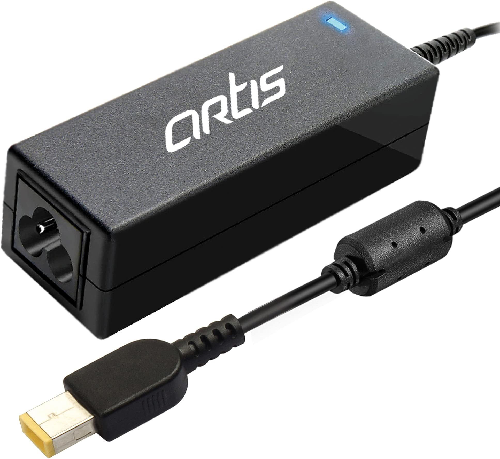 Lenovo 65W USB Slim Tip Rectangular pin Laptop Adapter/Charger with ...