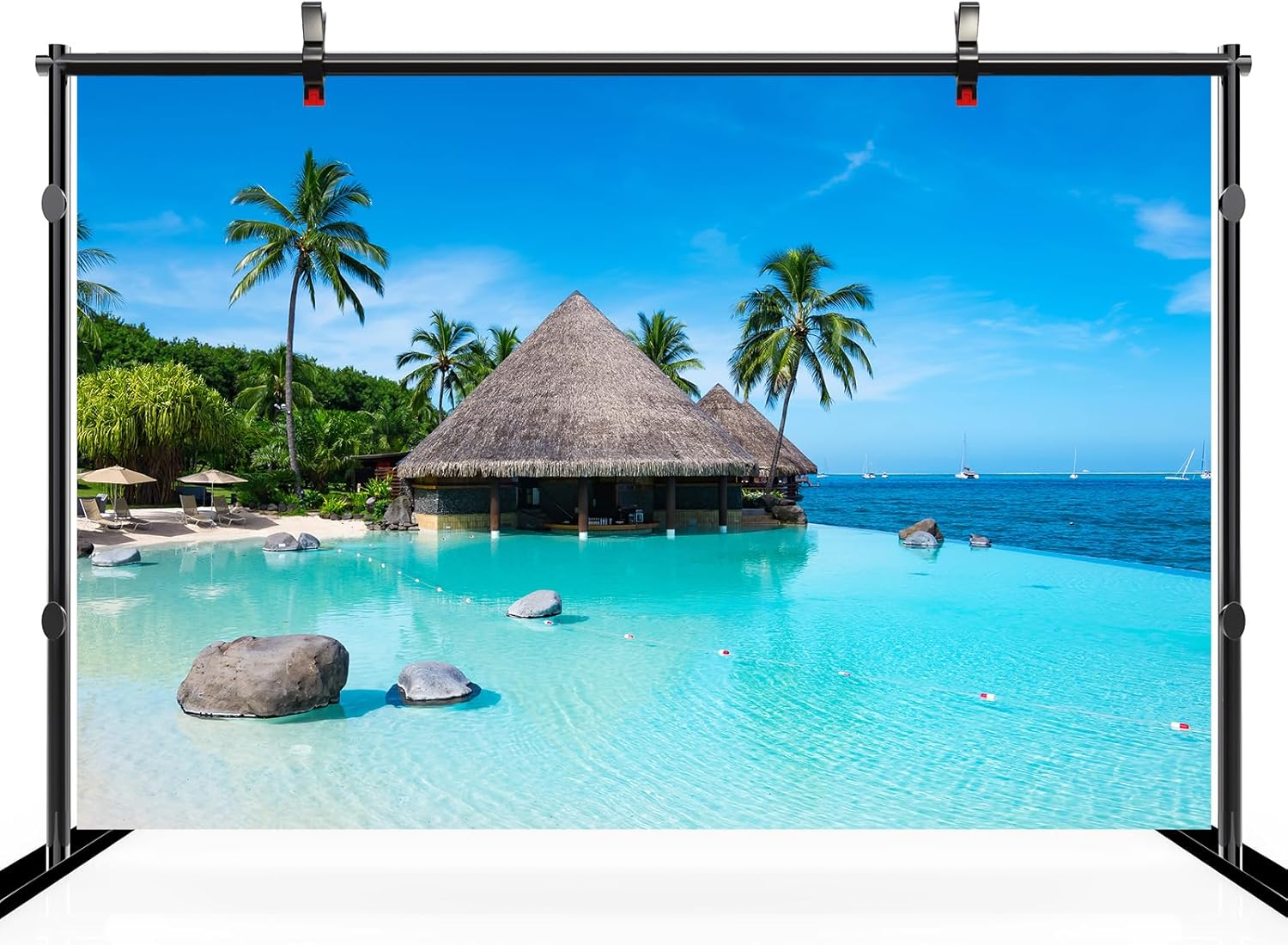 Amazon.com : CHNYWORK 7x5ft Tropical Beach Backdrop for Photography ...