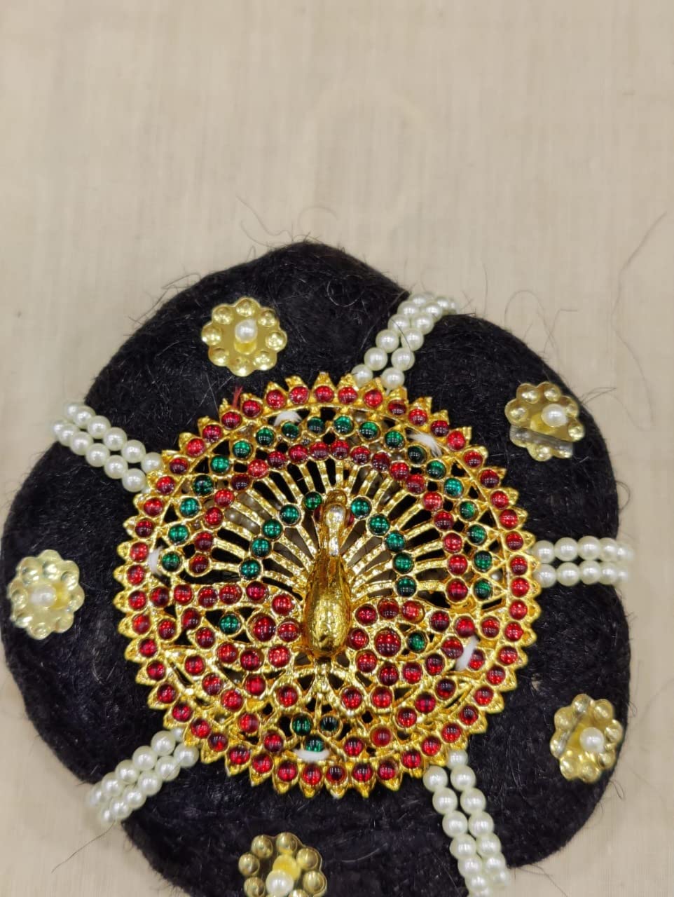 Buy Dreams@Bharatanatyam Dance for Fancy Hair Bun Pearls Ring with ...