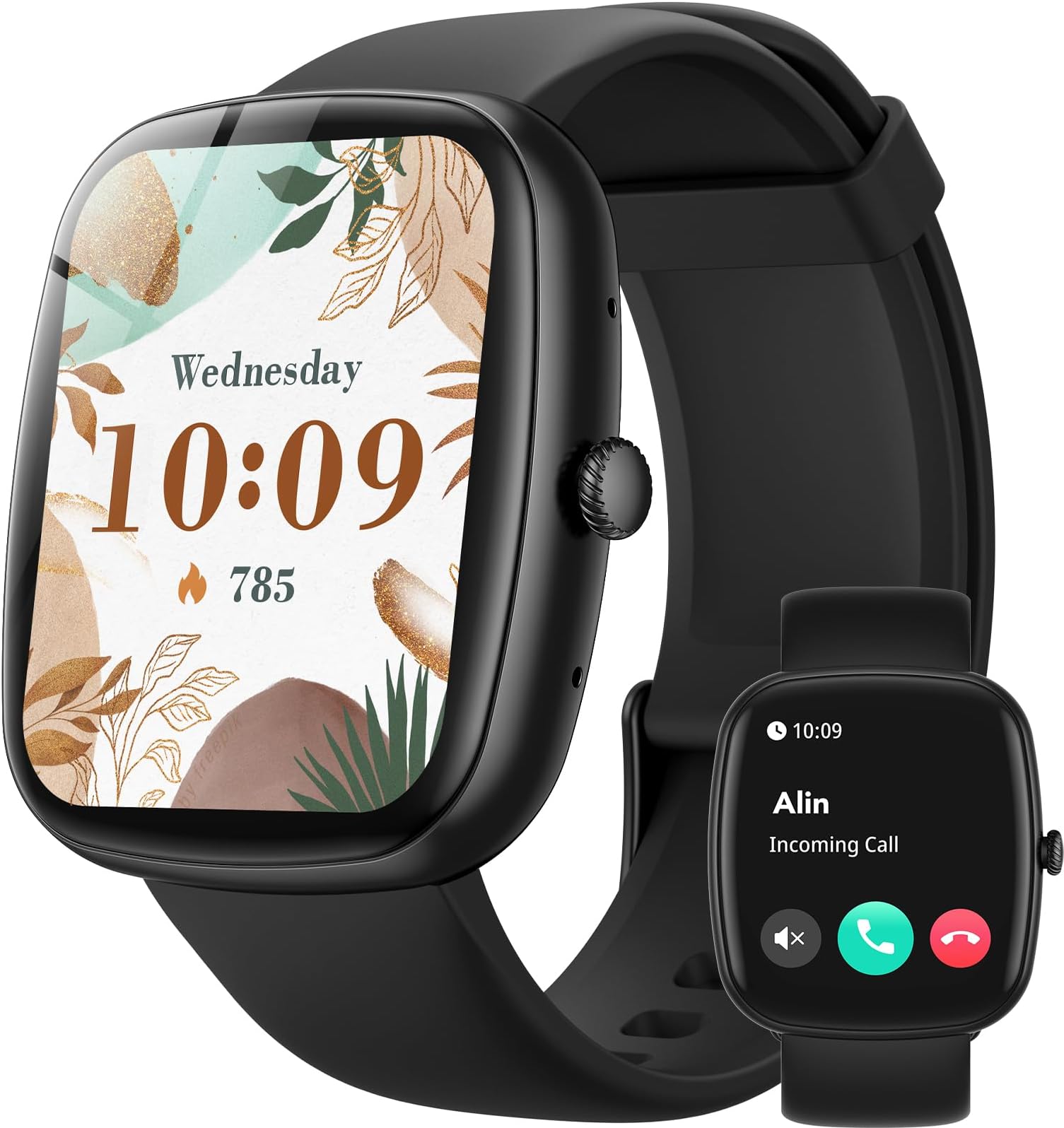 Qinux QNIX SMARTWATCH Touchscreen, quadratisch, ultradünn, 4,4 cm , mit ...