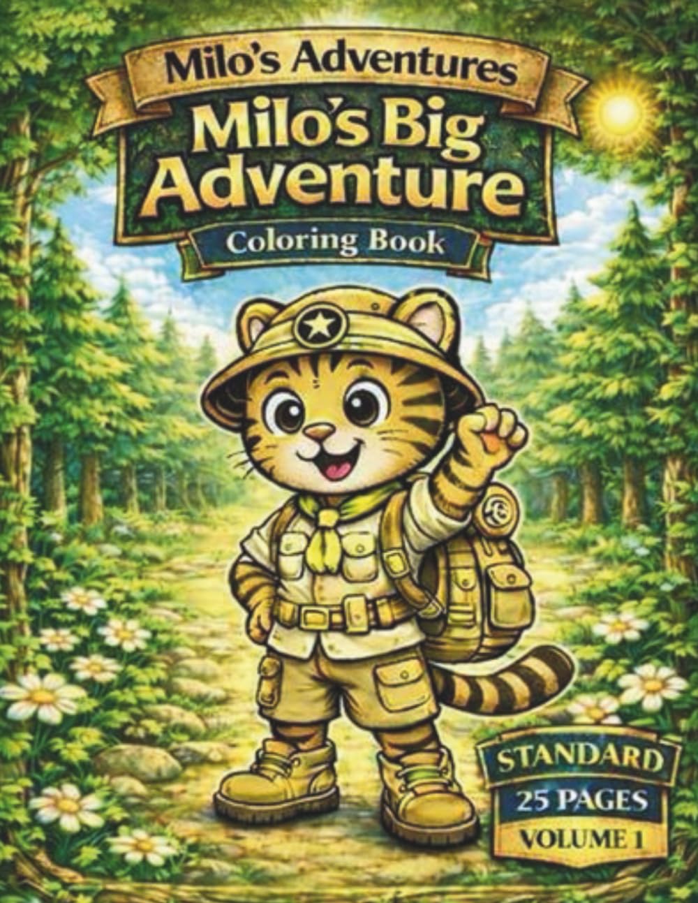 Milo's Big Adventure: A Fun & Easy Coloring Adventure for Kids ...