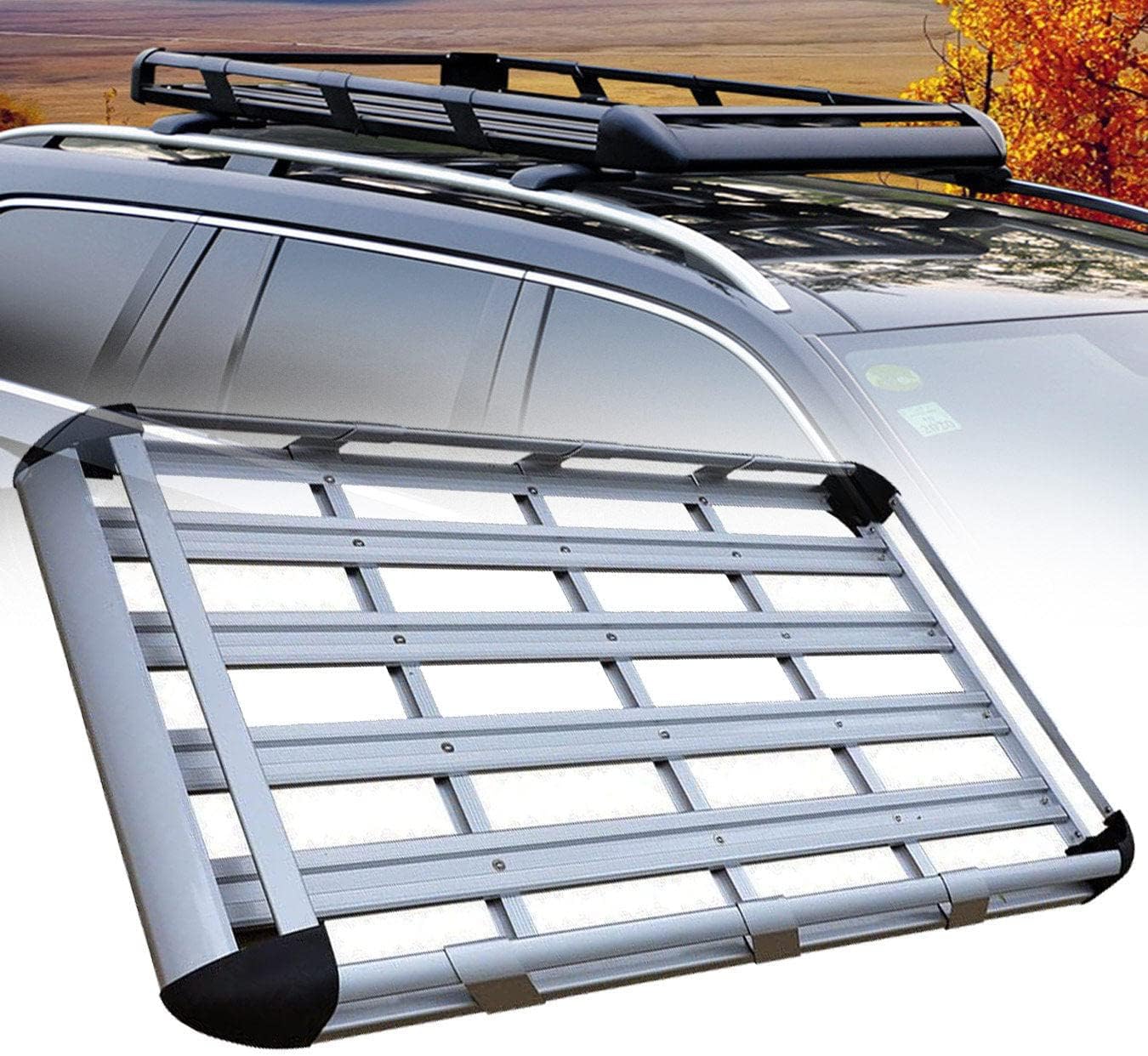 LMYYDES Porte-Bagages de véhicule, Panier de Toit, Barres transversales ...