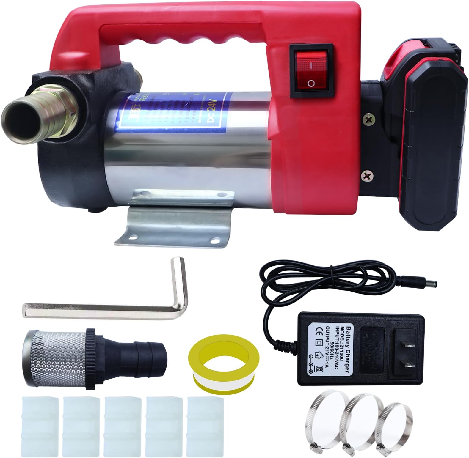 Amazon.com: Portable Fuel Transfer Pump, Fuel Transfer Pump Battery ...