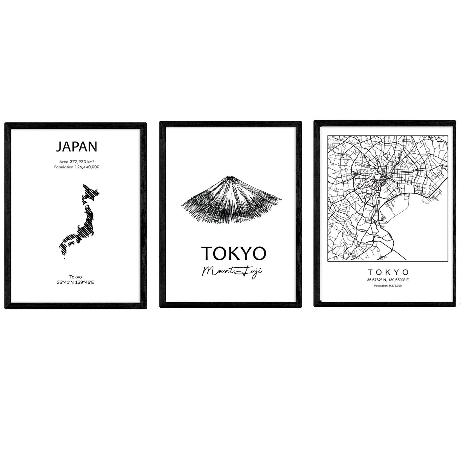 Buy Pack of s and monuments countries. City Tokyo, Fuji and monument ...