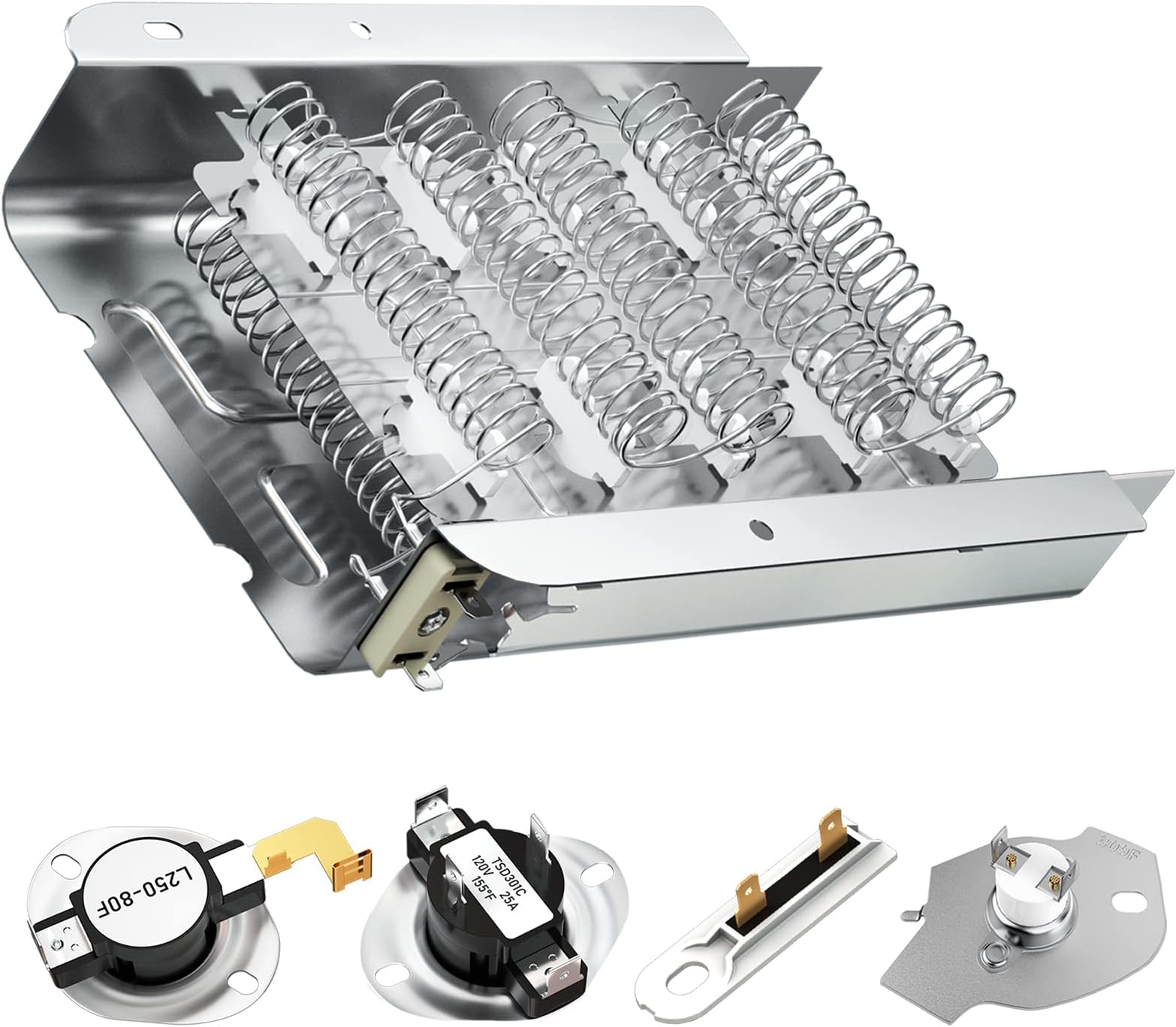 Amazon.com: 279838 Dryer Heating Element Assembly Replacement Part ...