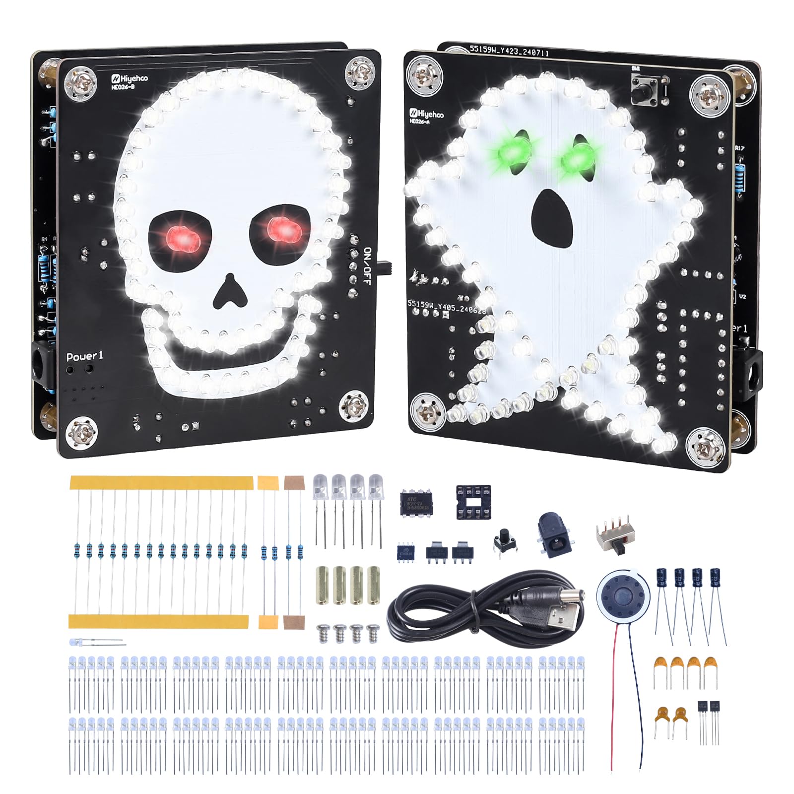 Snapklik.com : Halloween DIY Soldering Practice Projects, PEMENOL Skull ...