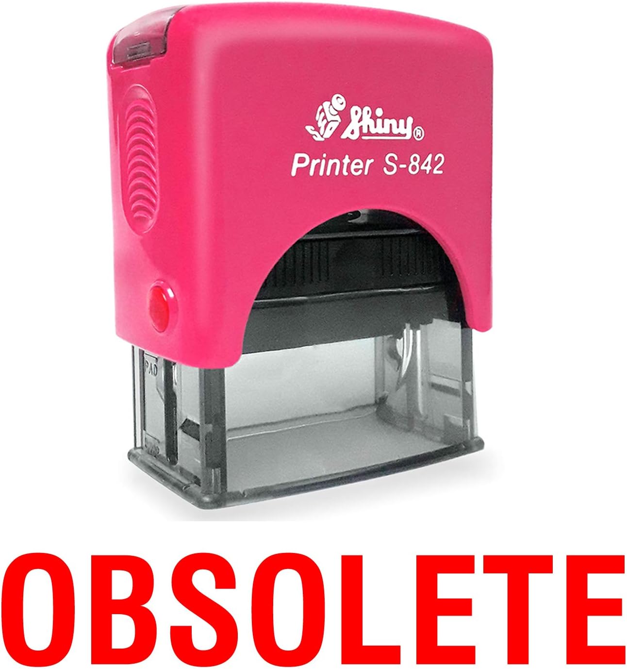 Amazon.com : Shiny 842 Obsolete Self Inking Rubber Stamp Business ...