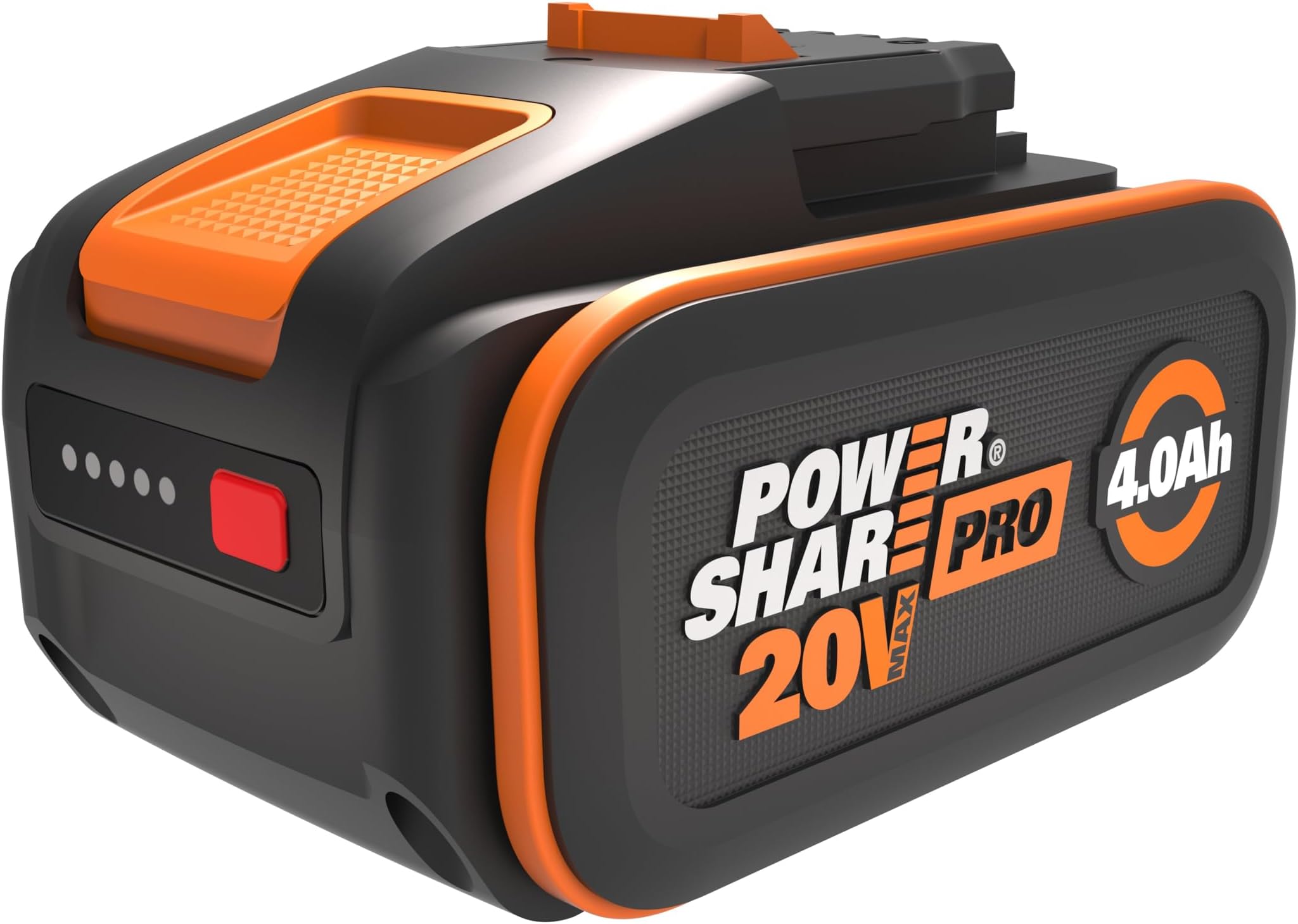 WORX WA3644 PowerShare Pro 20V 4.0Ah High-Capacity Battery with Battery Management System ...