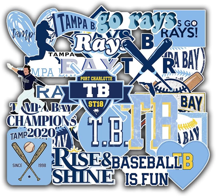 Amazon.com: 50 PCS American Baseball Stickers for Water Bottle, Laptop ...