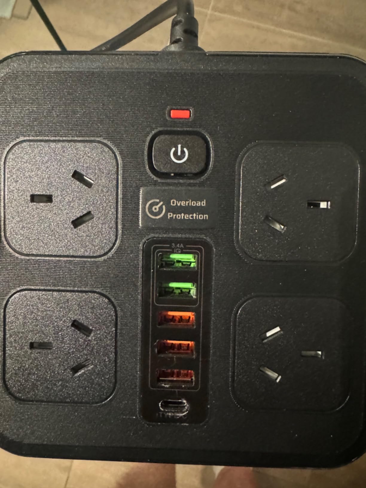 AUSELECT Powerboard USB, 10IN1 Power Strip USB C, Power Board Surge ...