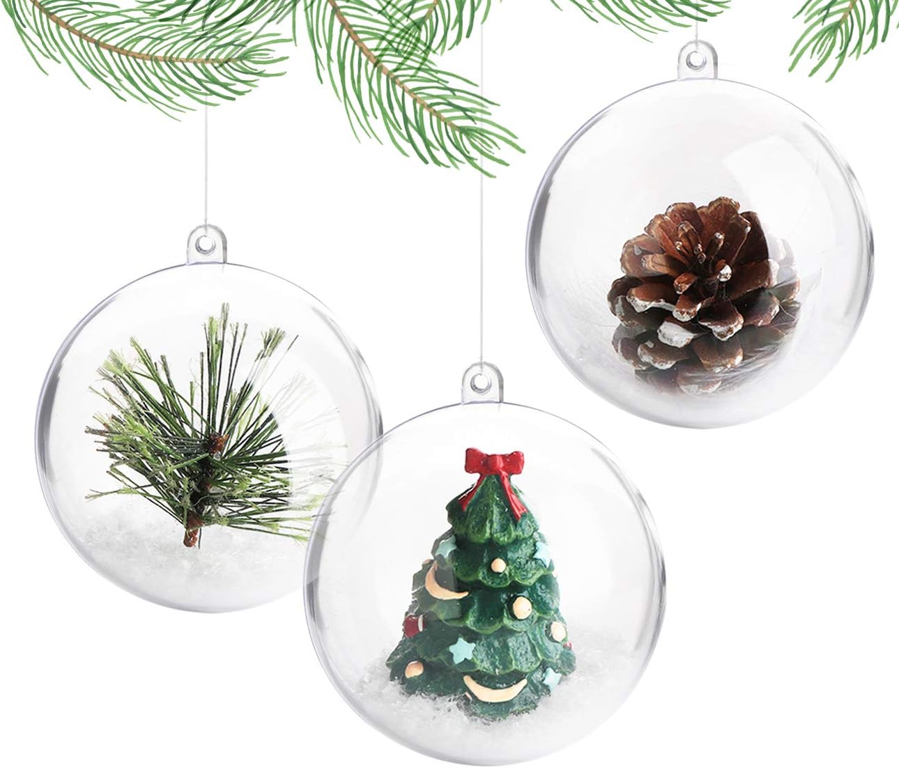 youseexmas kerstballen hangende glazen BOL decoratieve BOL Van Glas ...