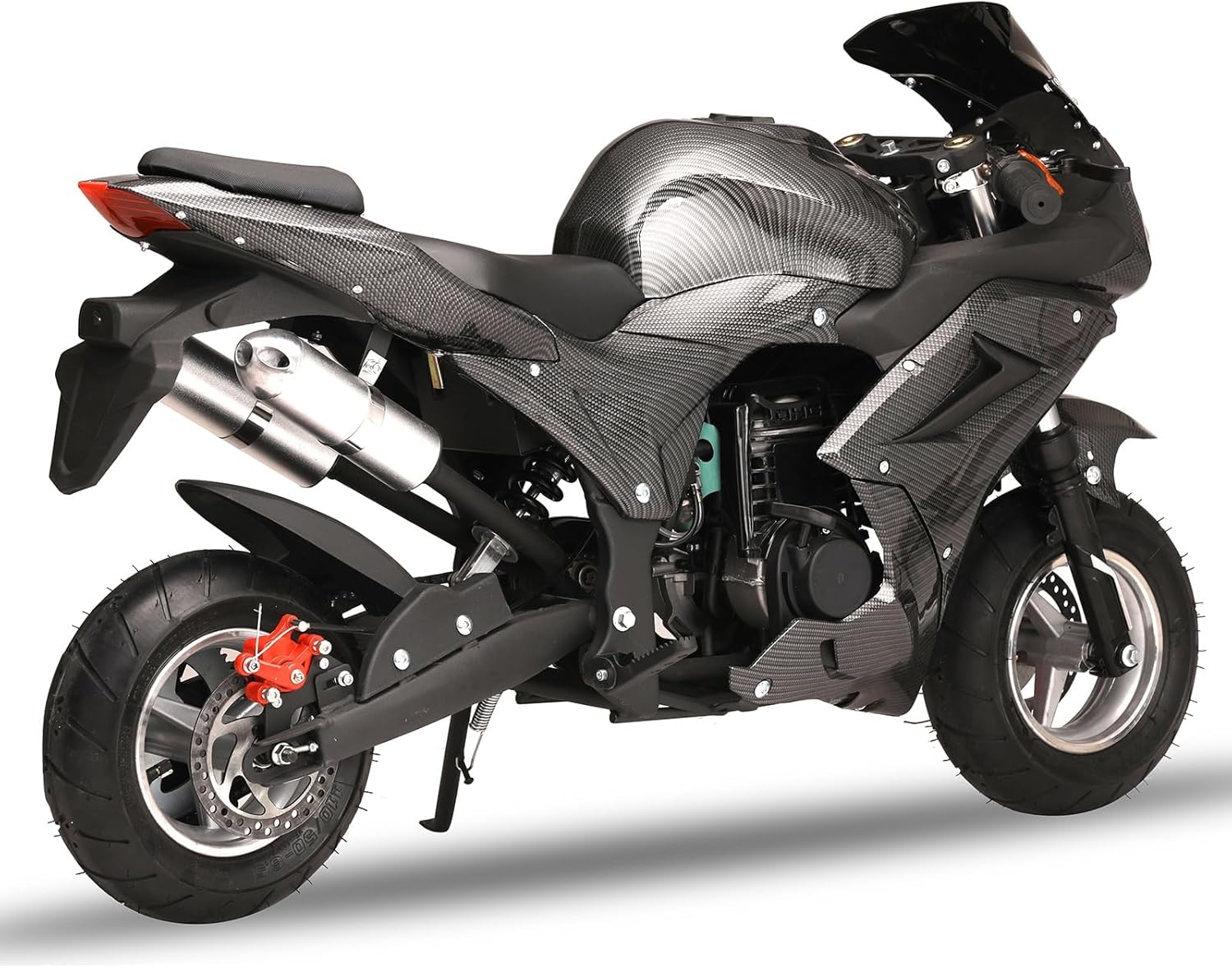 Amazon.com: feneihe 50cc 4-Stroke Pocket Rocket Motorcycle, 1.8L Gas ...