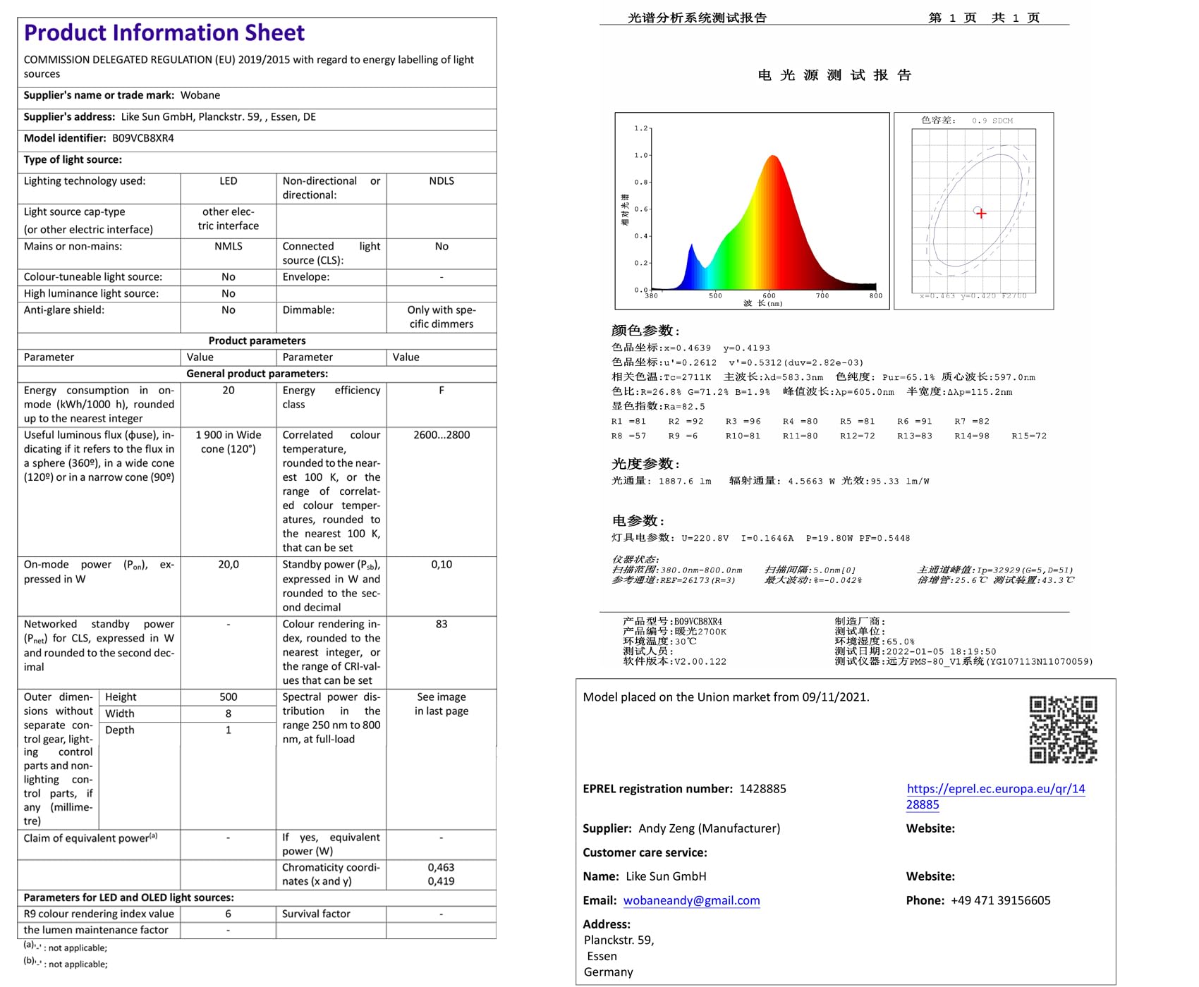 JIAWEN Under Cabinet Lighting, Warm White Light & Colour Changing RGB ...