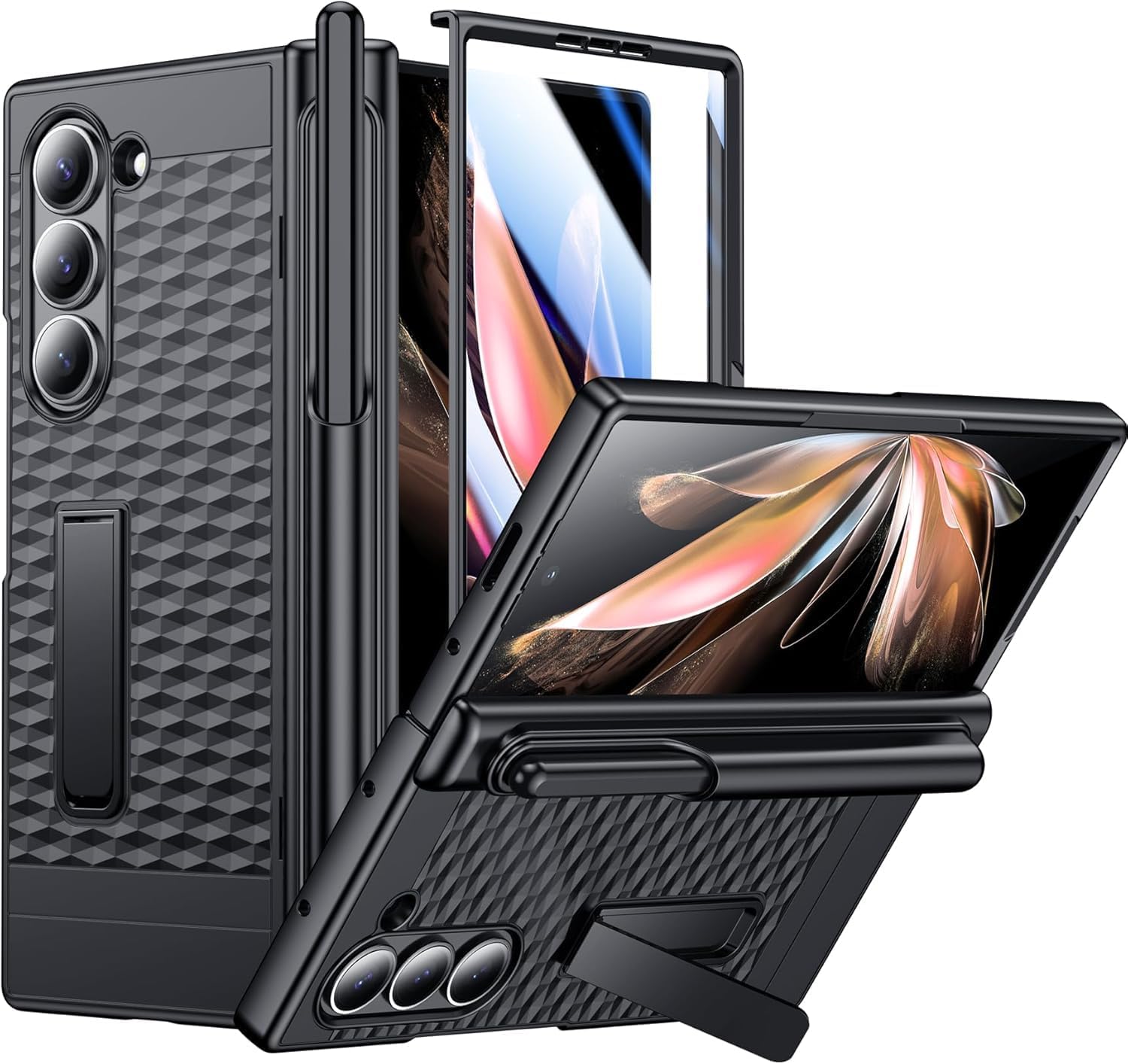 Amazon.com: Kaiiecal for Samsung Galaxy Z-Fold-6 Case: [Slim S-Pen ...