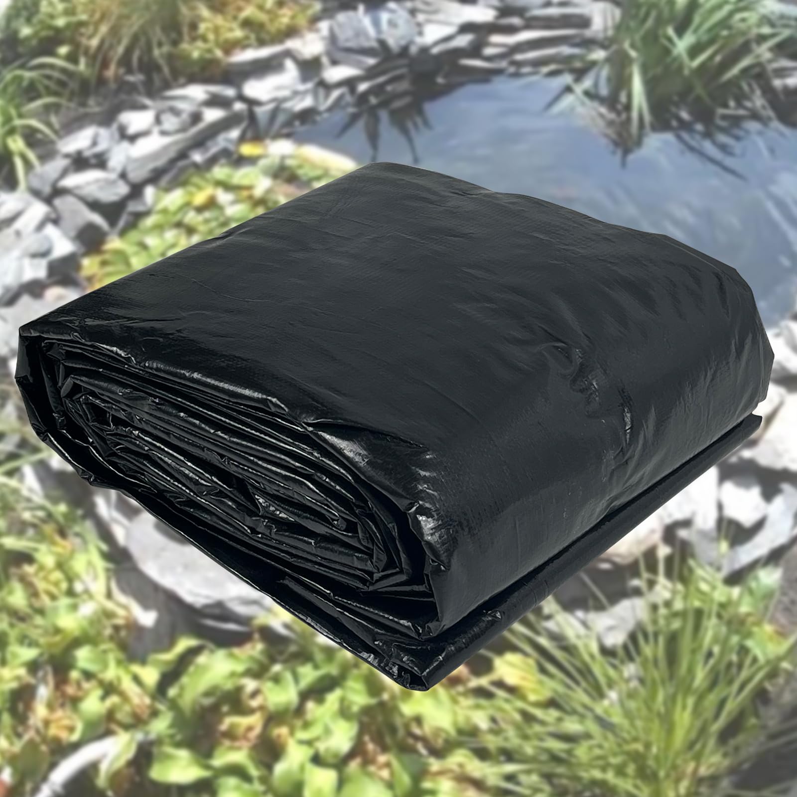 Snapklik.com : Yeezoo 20x25FT Reinforced Large PE Pond Liner, KOI Pond ...