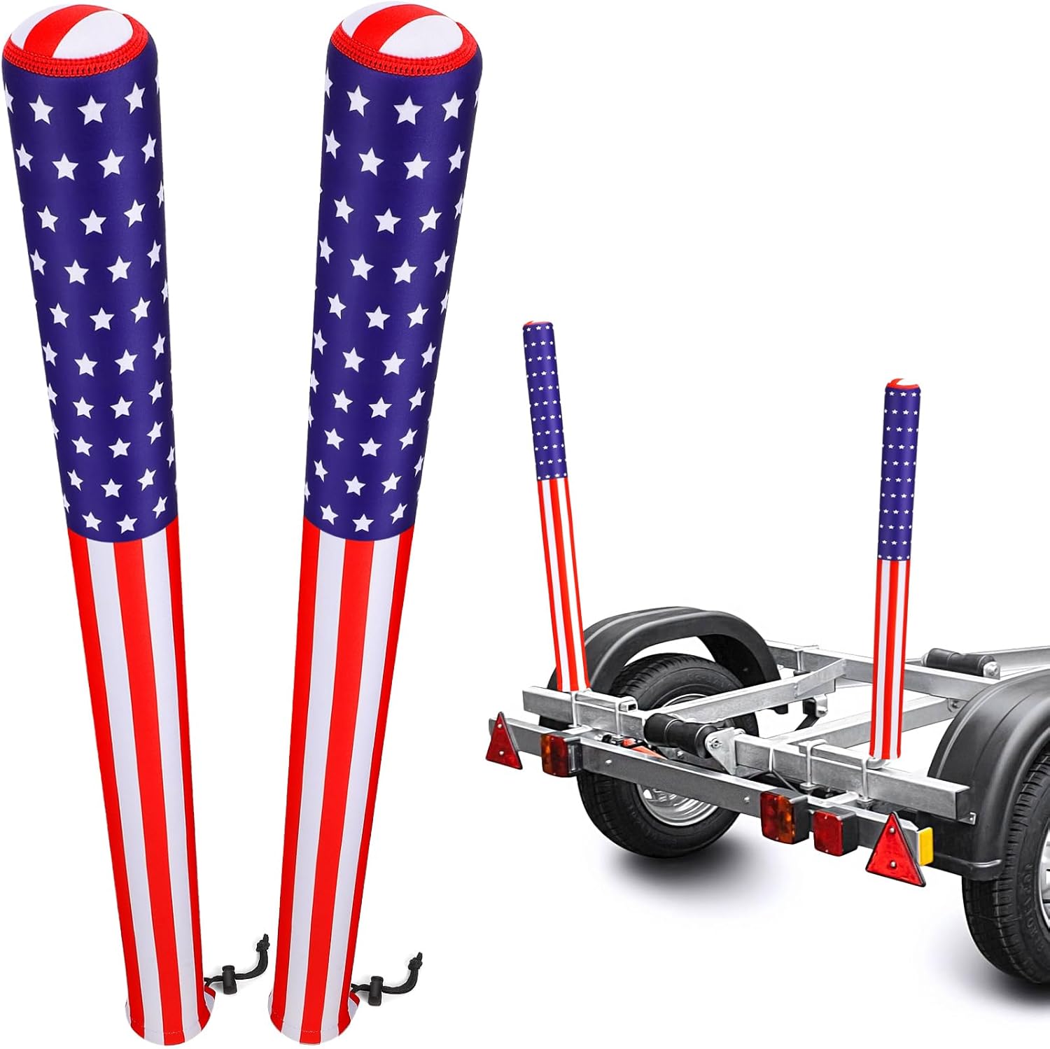 Amazon.com: TOBWOLF 2PCS 59" USA Boat Trailer Guide Pole Covers, Heavy ...