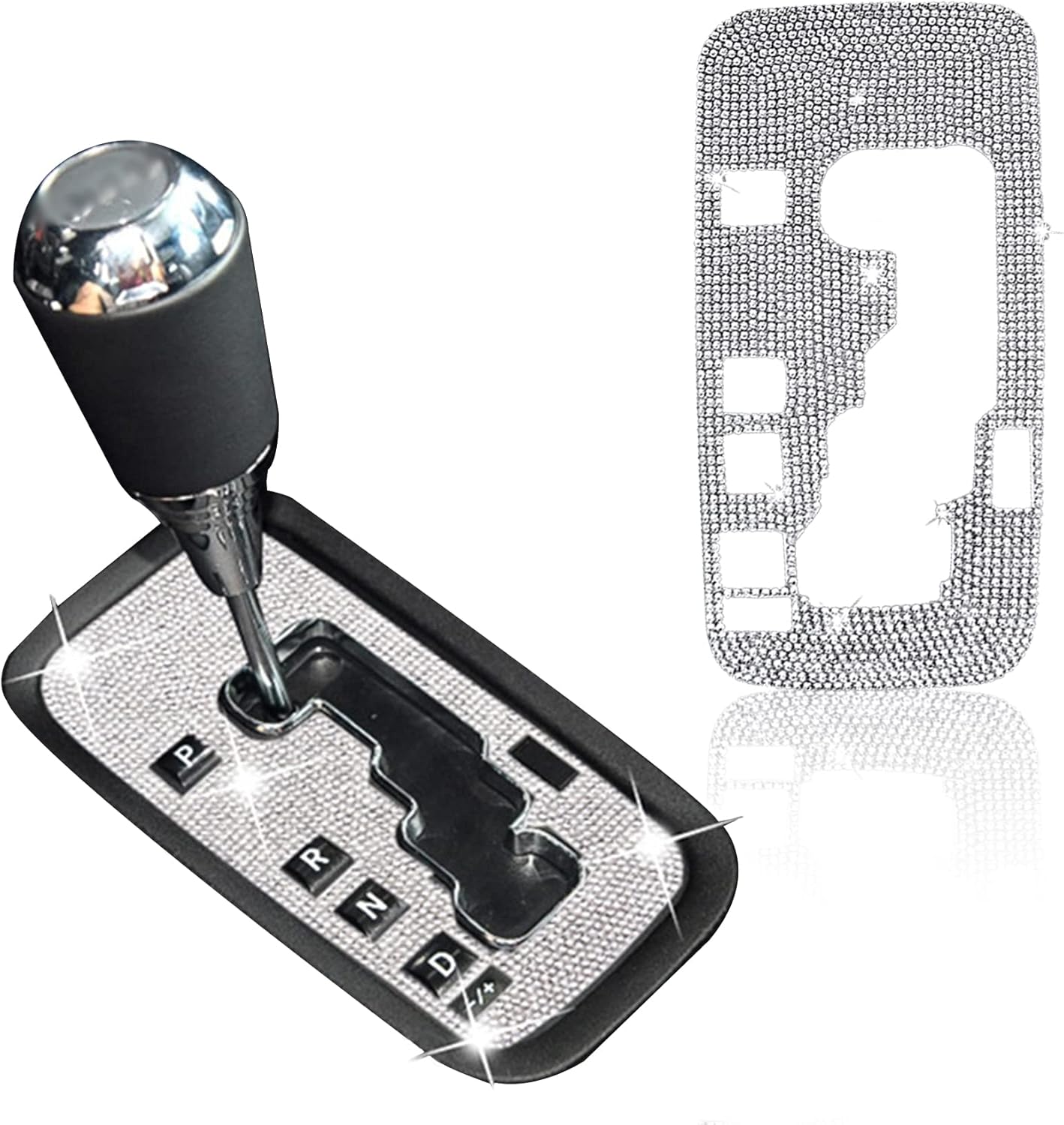 Amazon.com: HAOBO Bling Gear Shift Box Frame Cover Trim Sticker, Shift ...