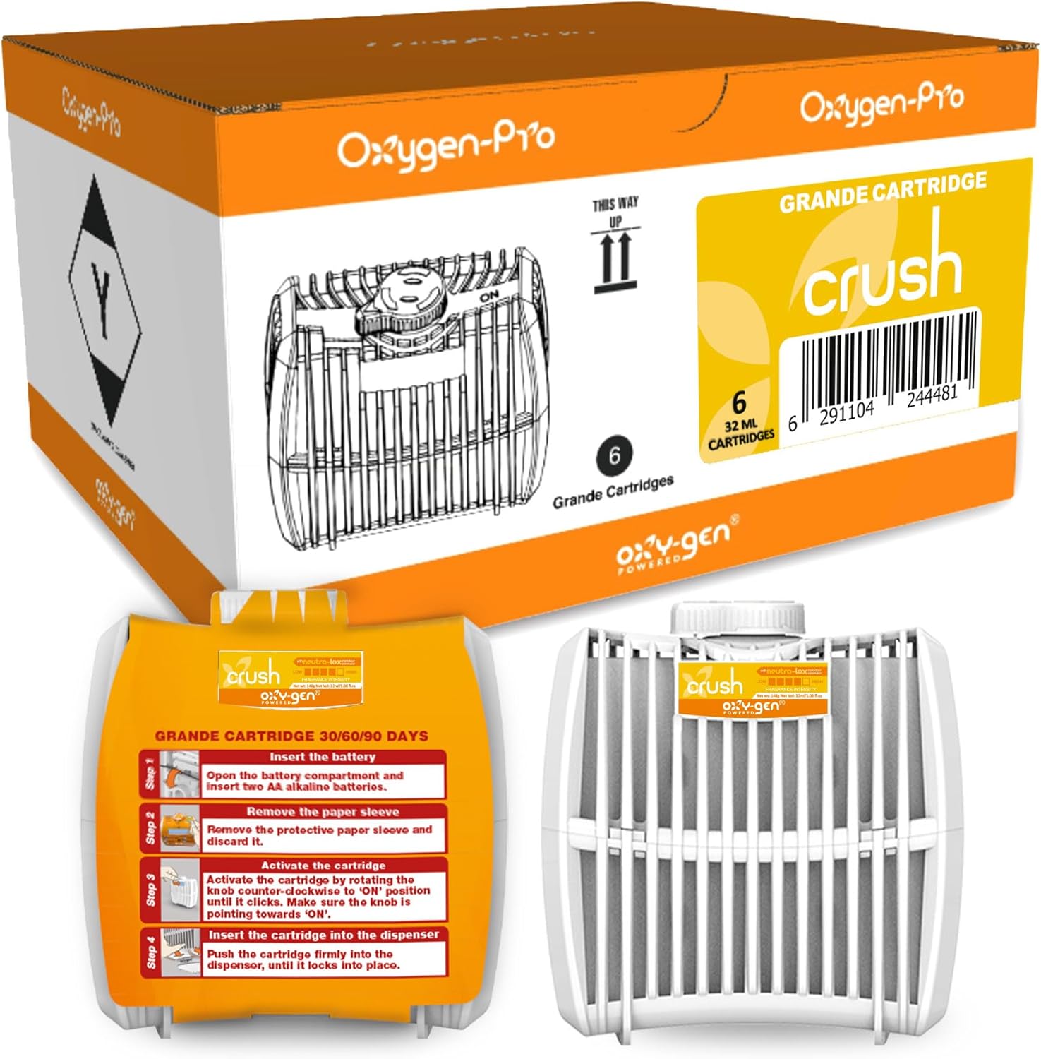 Oxygen-Pro - Crush, Tropical Waves Strong Fragrance Cartridge For Oxy ...