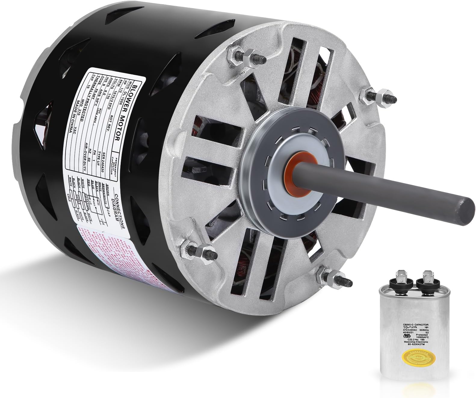 Dial 2548 - Standard Motor Kit 1/2 HP 2-Speed 115V - Electric Fan ...