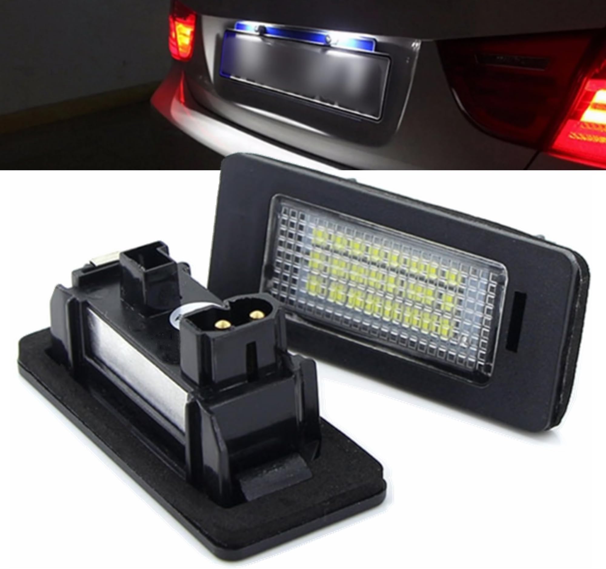 Amazon.com: iJDMTOY OEM-Fit 3W Full LED License Plate Light Kit ...