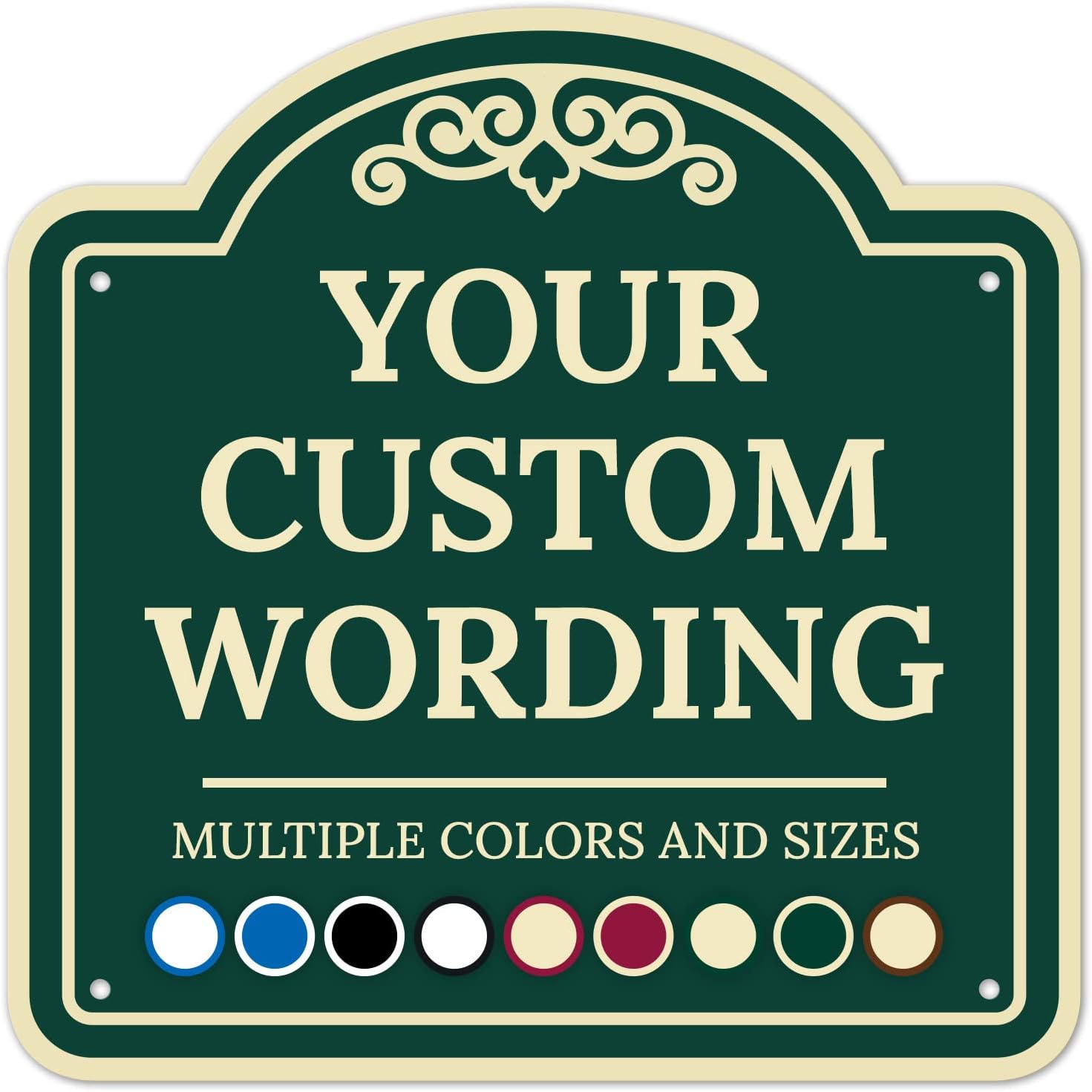 Amazon.com: Sigo Signs, Custom Indoor/Outdoor Decorative Sign,Custom ...