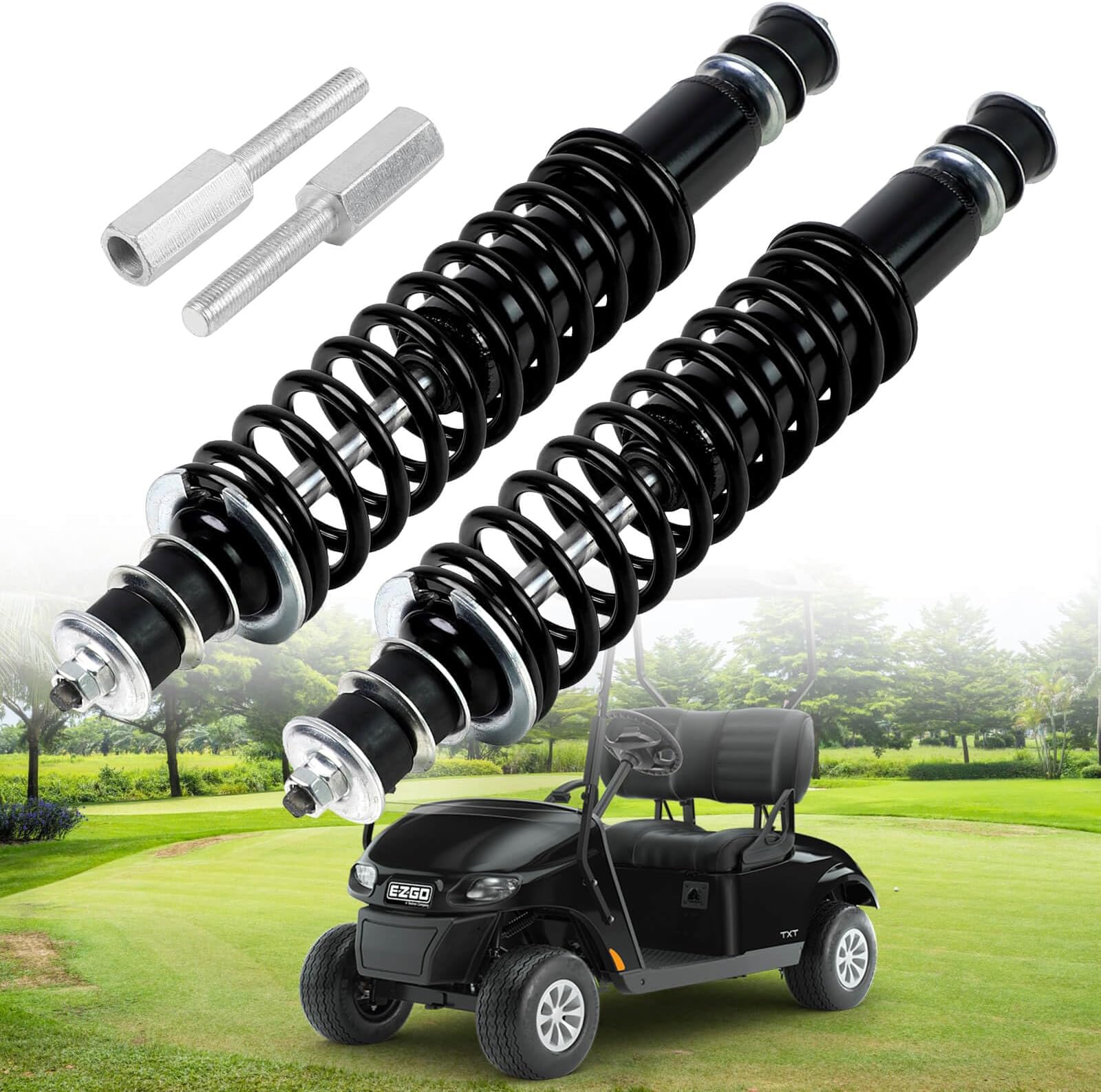 Amazon.com: EZGO Golf Cart Front/Rear Shock Absorber Heavy Duty Coil ...
