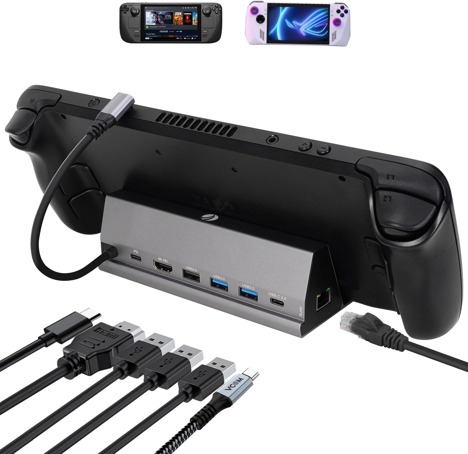 Amazon.com: Docking Station for Steam Deck,V VCOM 7-in-1 Steam Deck ...