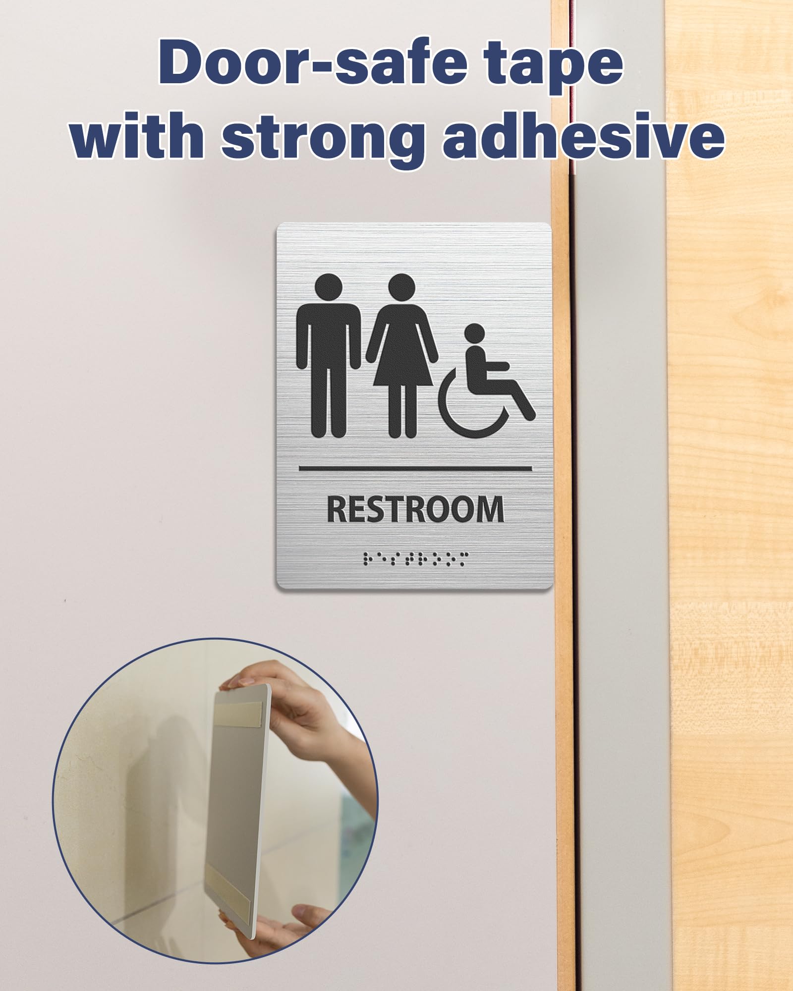 Snapklik.com : ADA-Mark Modern Restroom Sign For Business - ADA ...