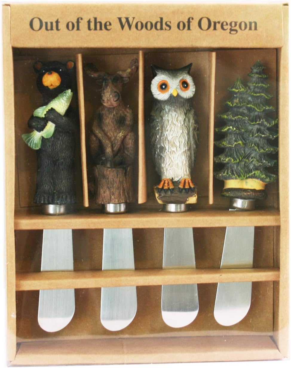 Amazon.com: Cheese Spreader Knives Set of Four - In the Garden : Home ...