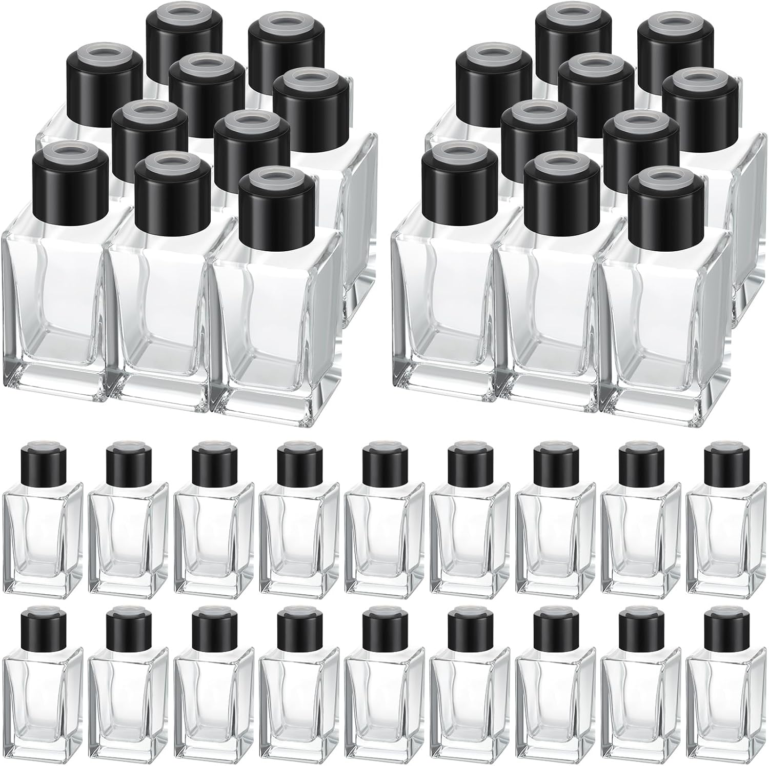 Amazon.com: Umigy 50 Set Glass Diffuser Bottles Reed Diffuser Empty ...