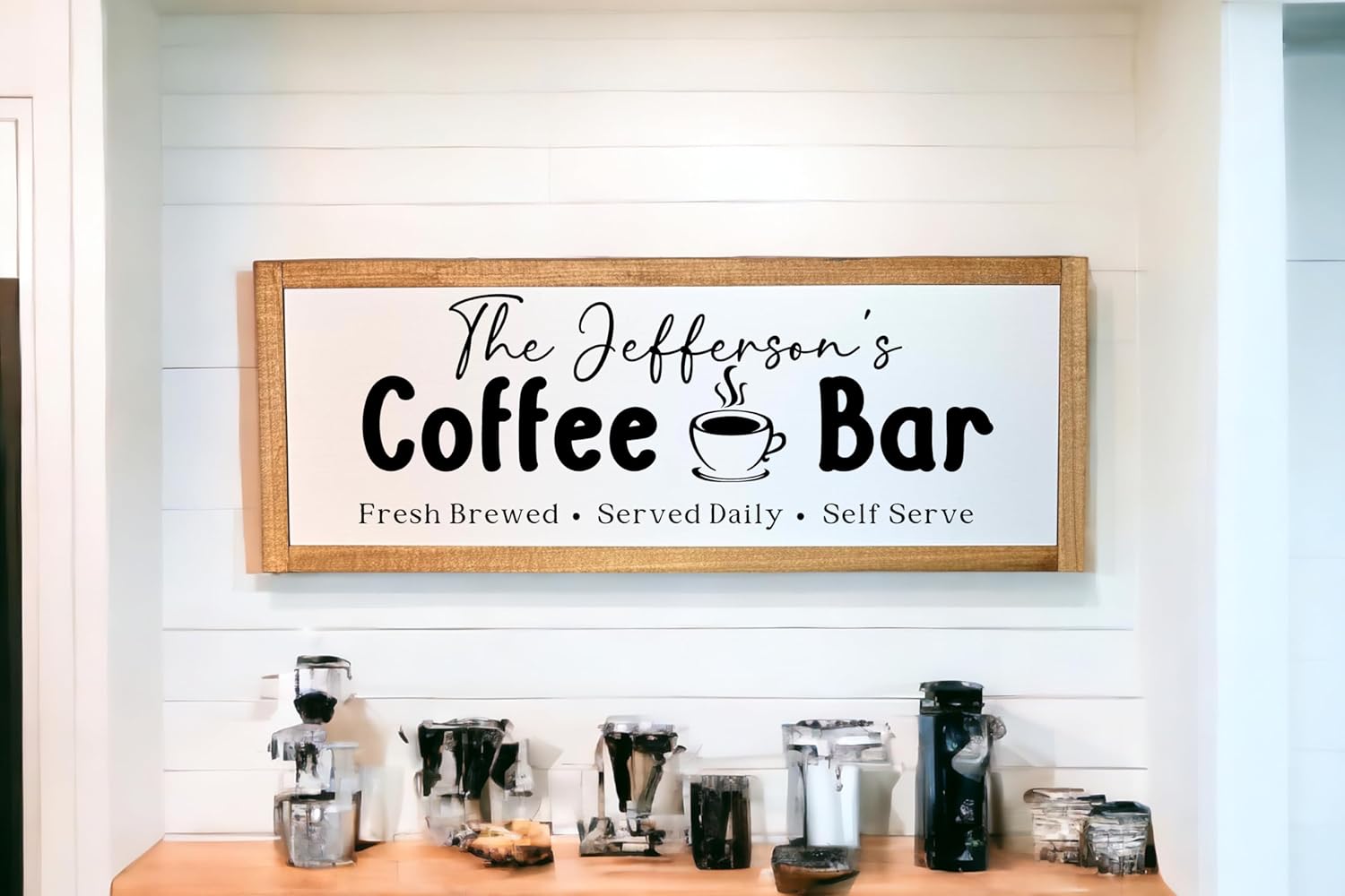 Amazon.com: Coffee Bar Sign Decor, Coffee Sign, Custom Coffee Sign ...
